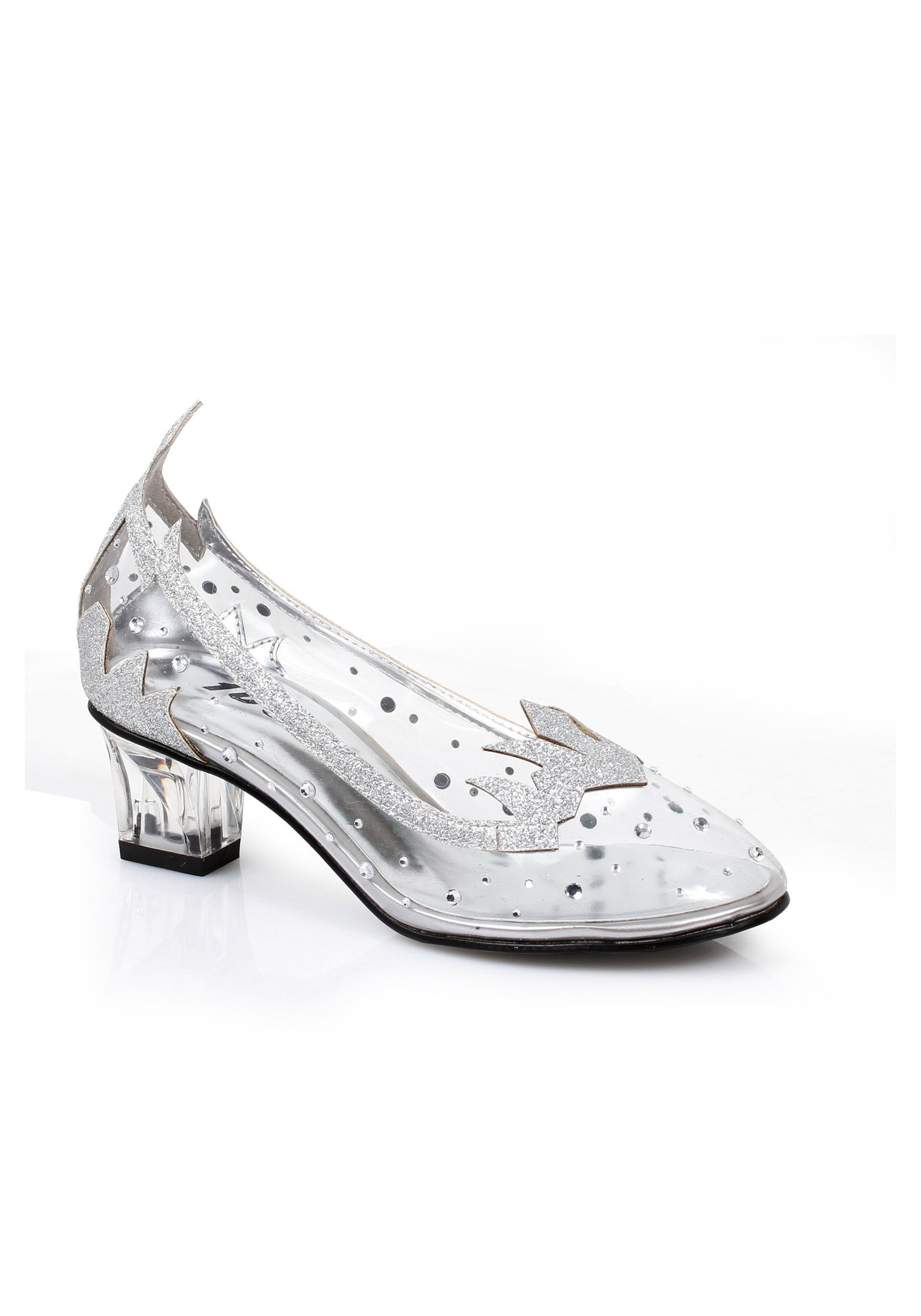 Girl's Sparkly Silver Glitter Pageant Shoes - Walmart.com