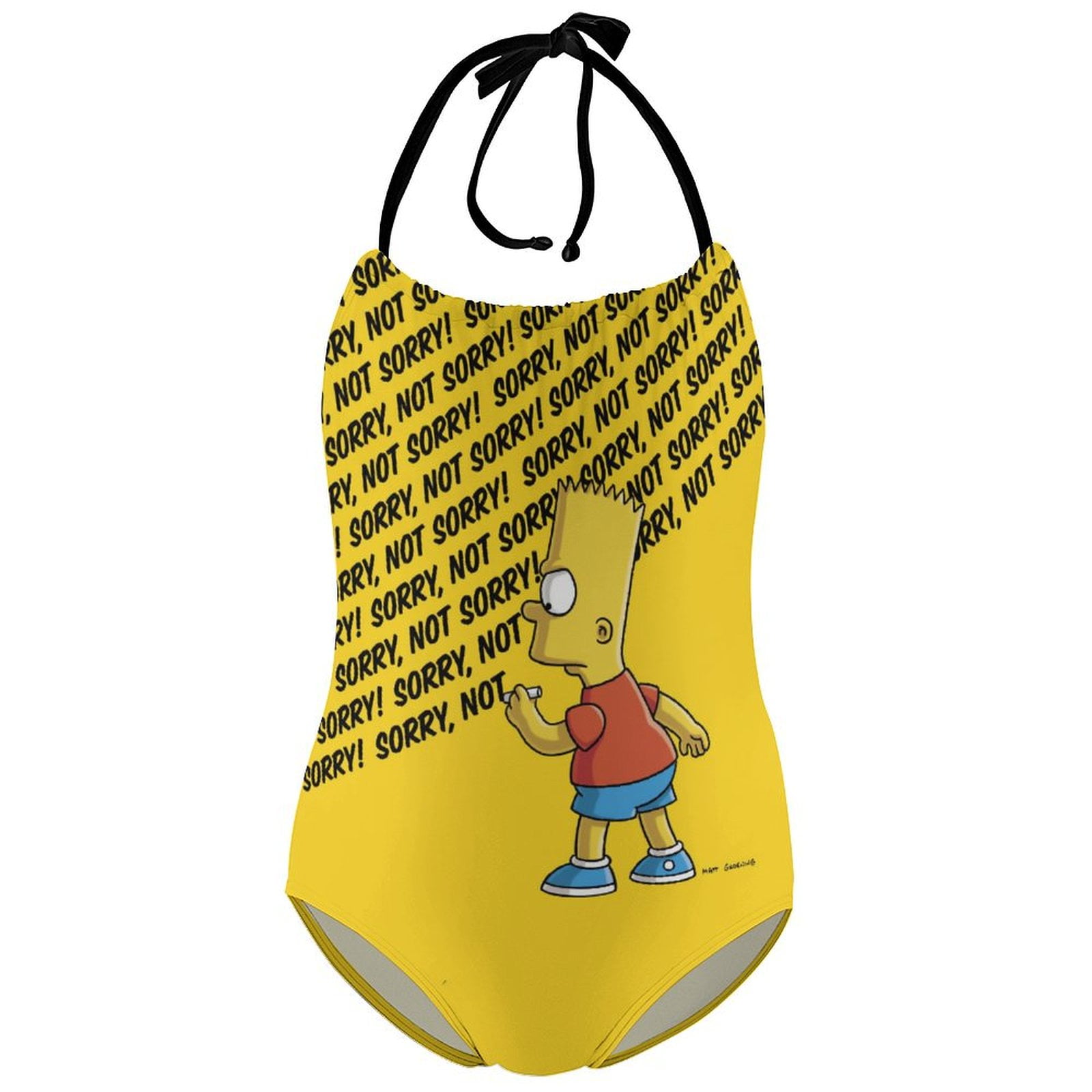 Girl's Simpsons (17) One Piece Swimsuit Halter Bathing Suit for Holiday ...