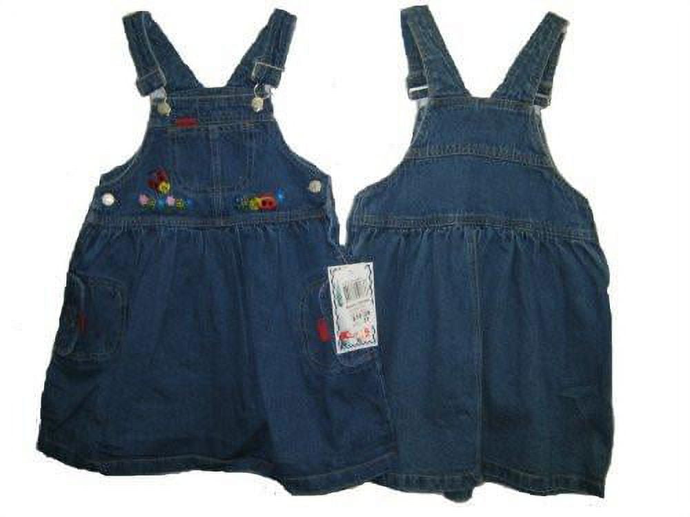 Girl's Sizes 2T/3T/4T/5T Denim Embroidered Jumper Dress. ** 2 Units ...
