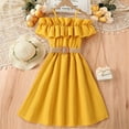 Girl‘s Skirt 2024 Summer Style European And American One Shoulder Strap