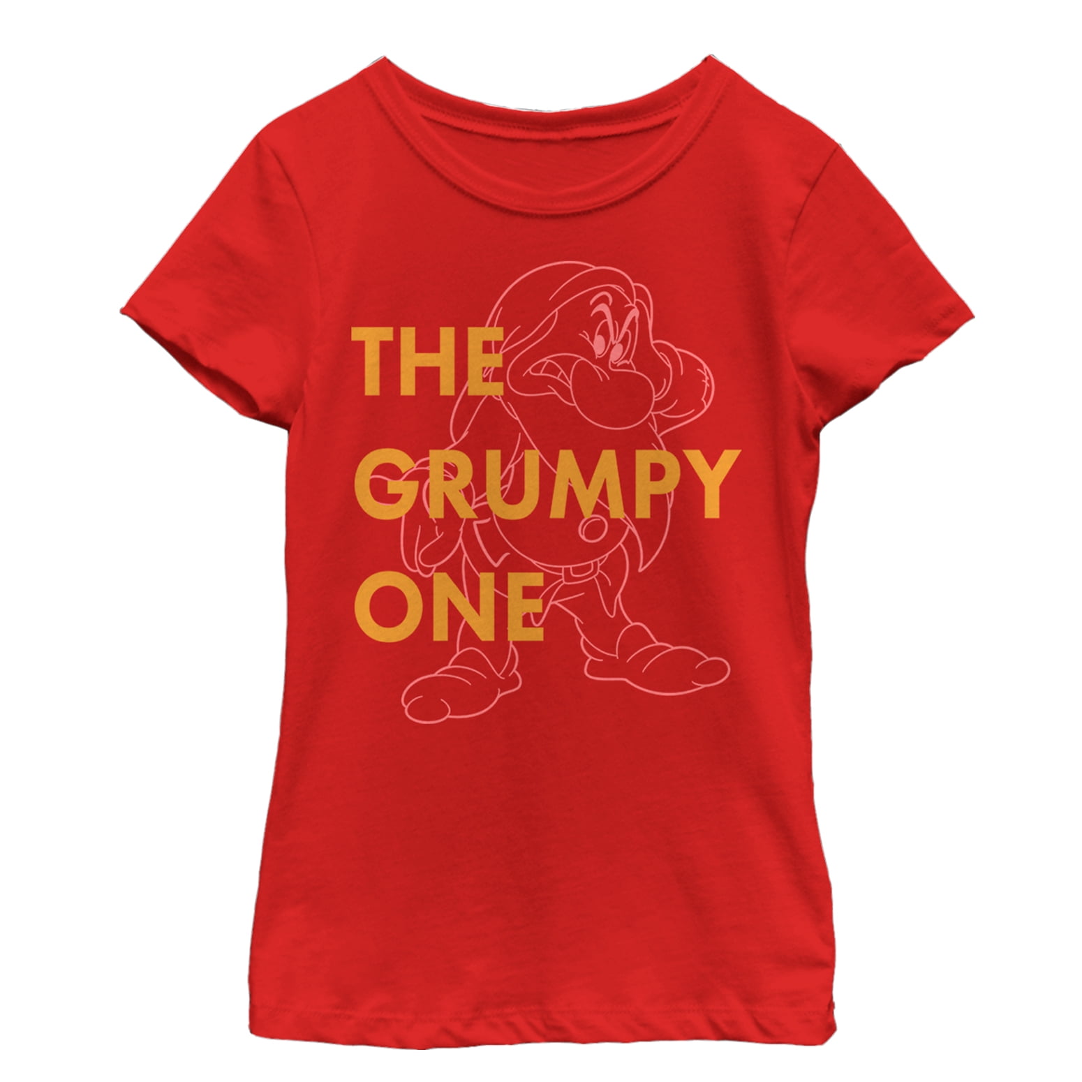 Girl's Snow White and the Seven Dwarfs Grumpy One Graphic Tee Red X ...