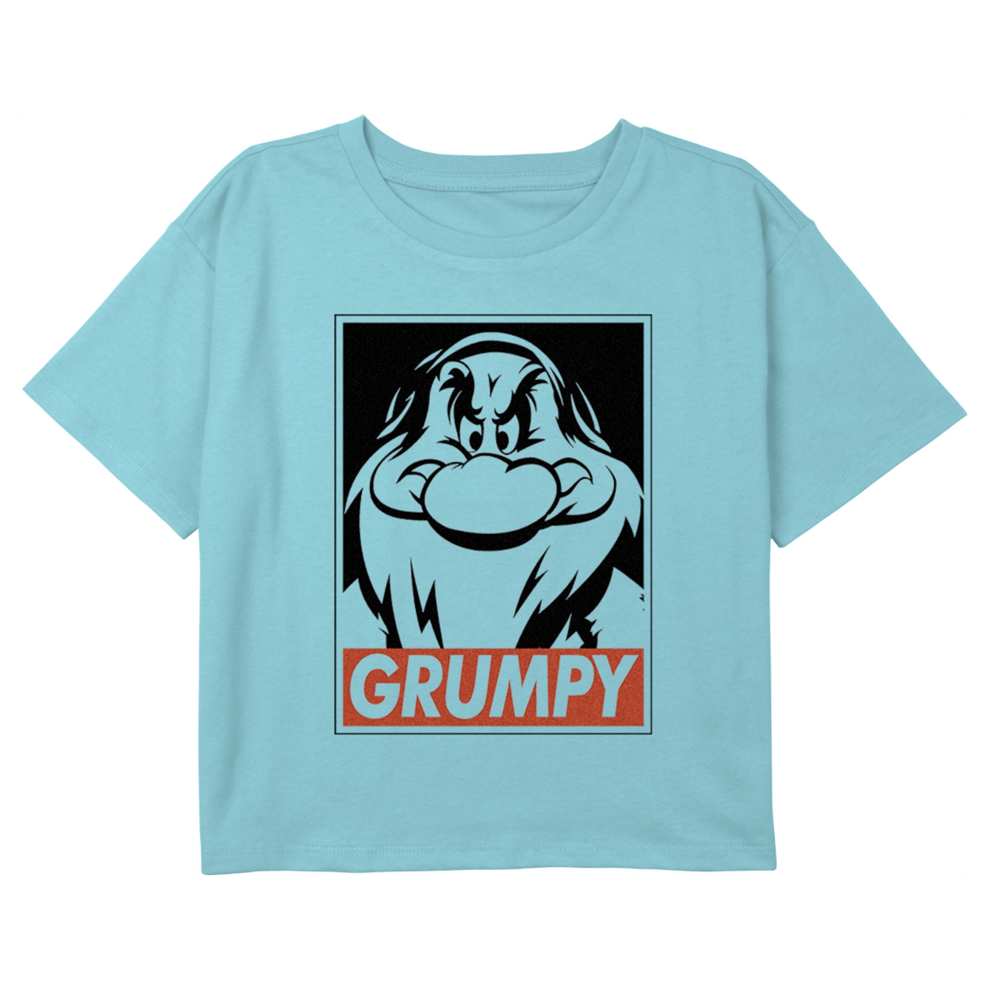 Girl's Snow White and the Seven Dwarfs Grumpy Poster Graphic Cropped T ...