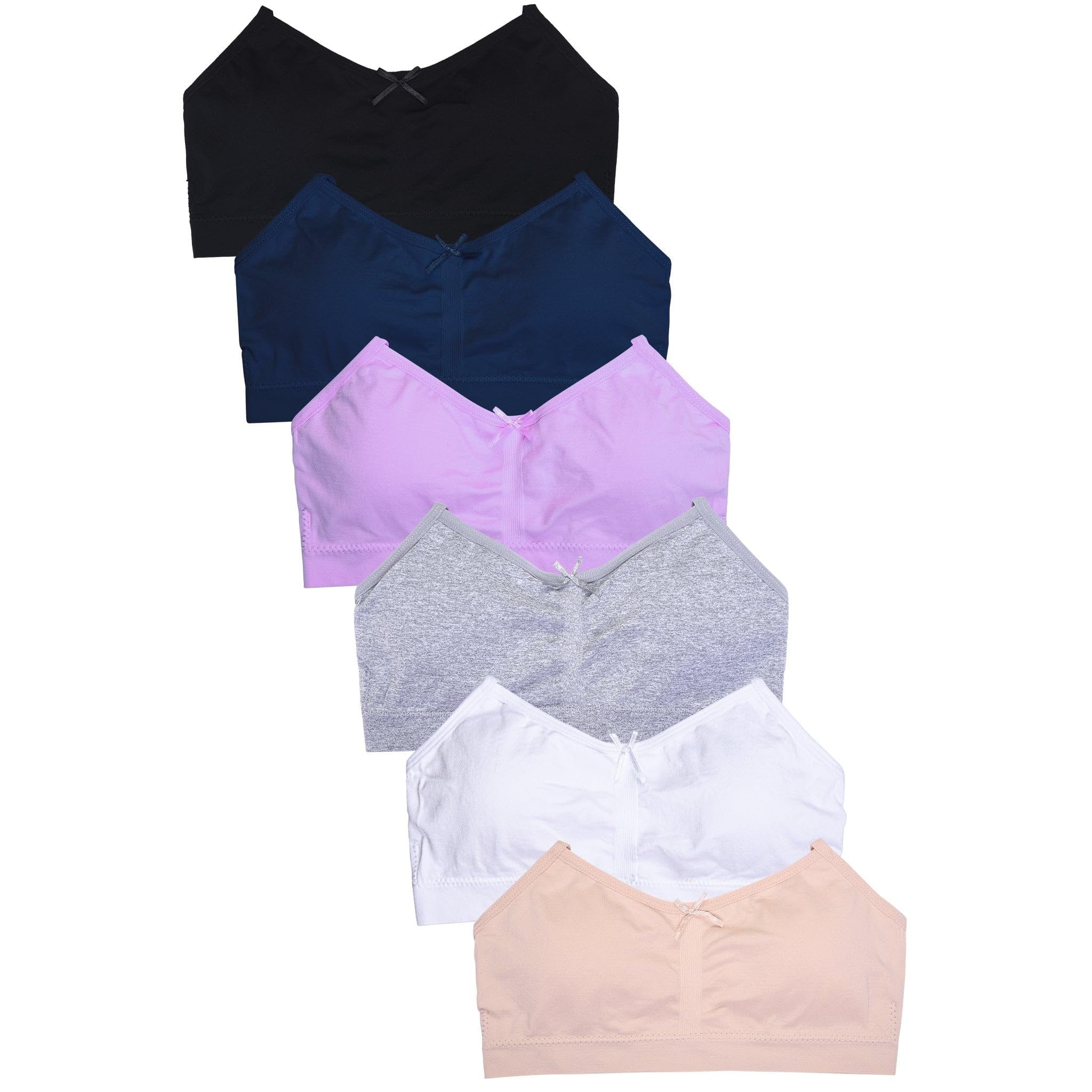 Girl's Soft Seamless Crop Bralette Training Bra - Walmart.com