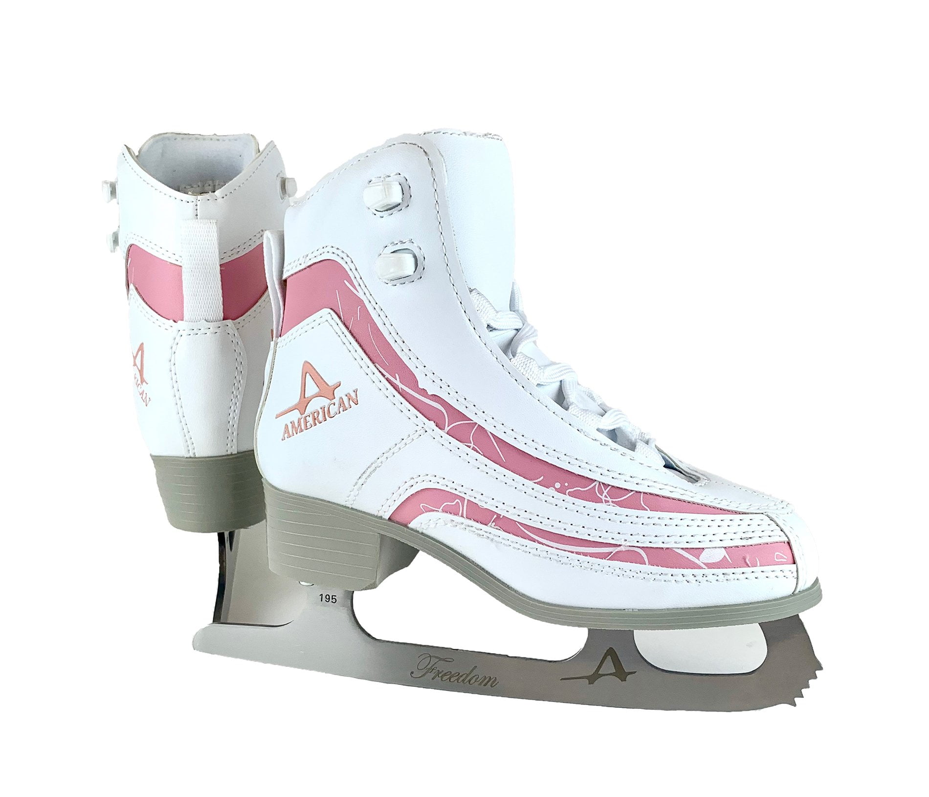 Girl's Softboot Ice Skate with Pink Trim - Walmart.com