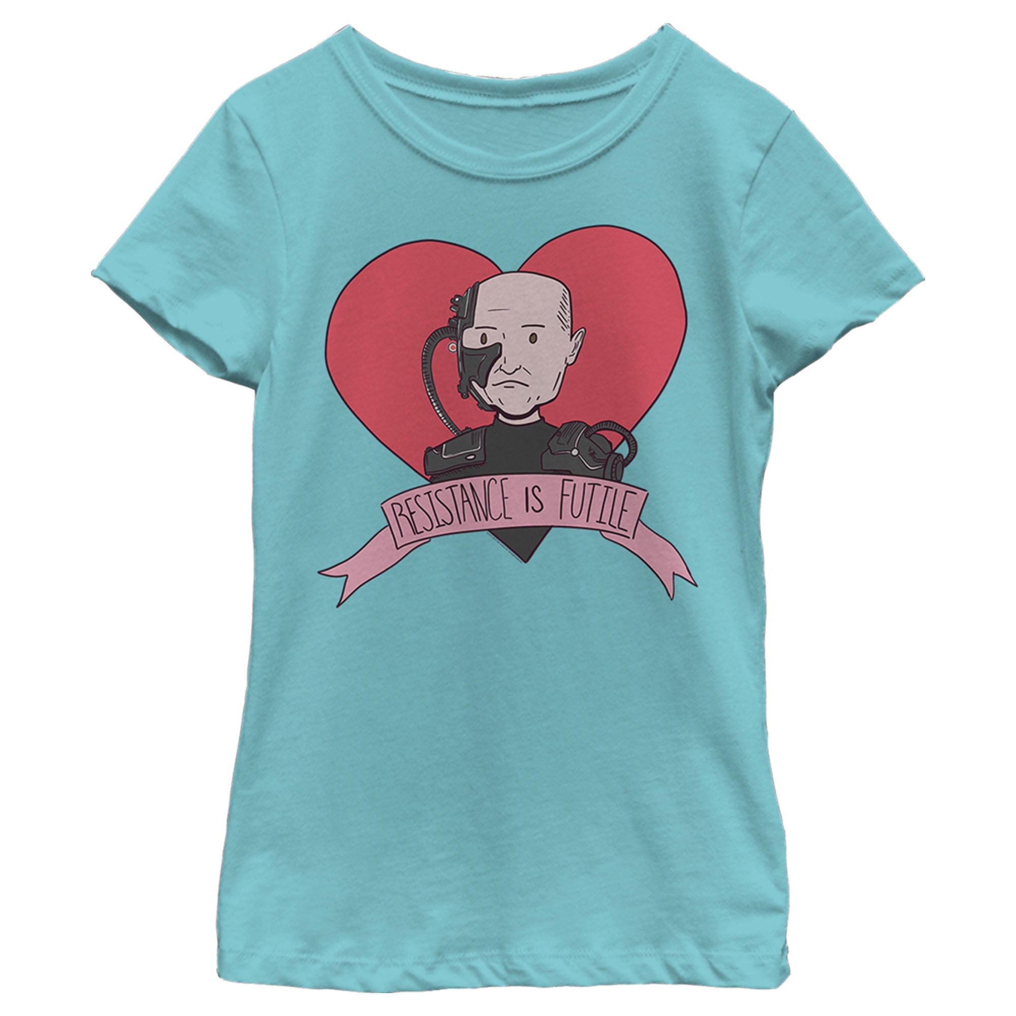 Girl's Star Trek: The Next Generation Valentine's Cartoon Borg Picard ...