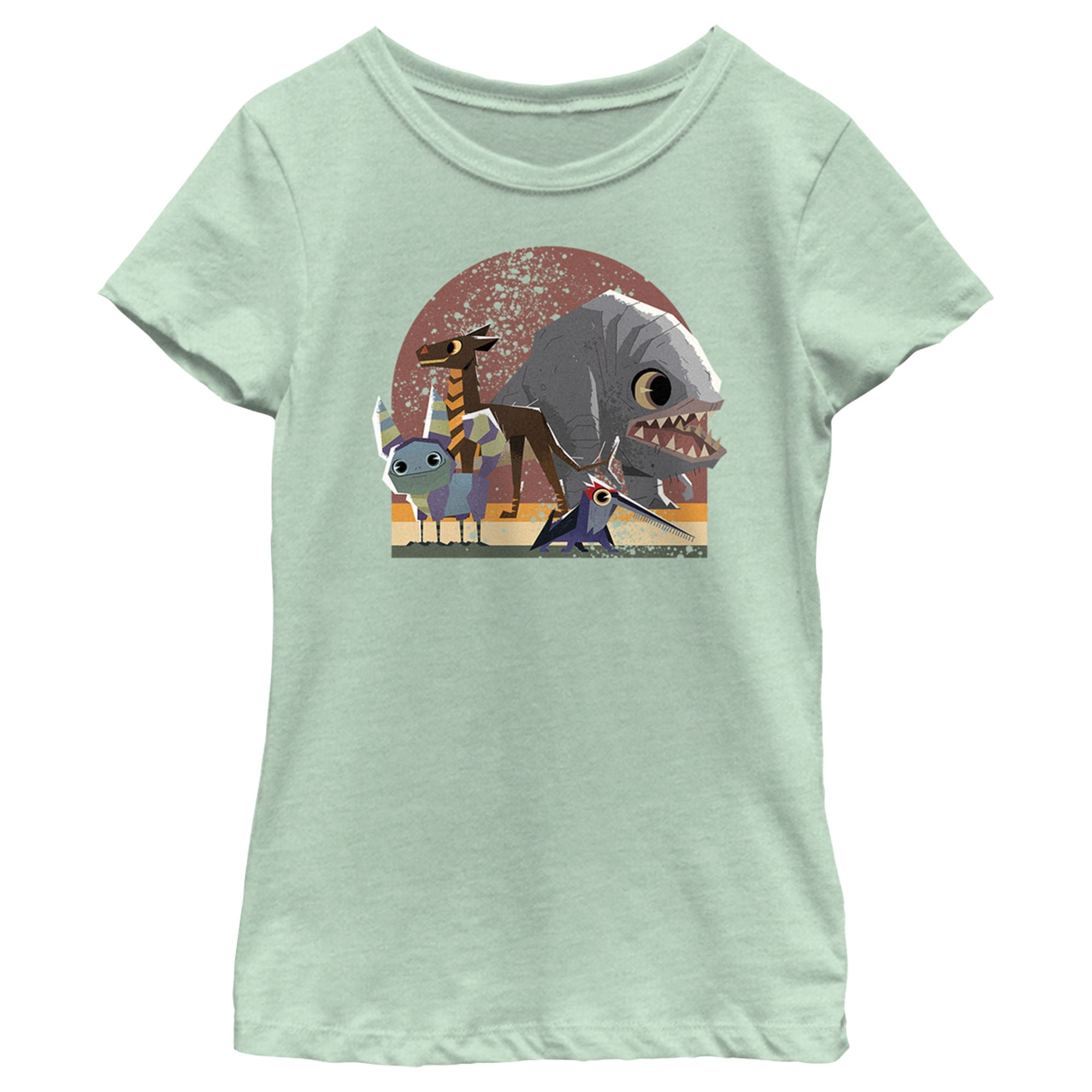 Girl's Star Wars: Galaxy of Creatures Galaxy Friends Graphic Tee Mint ...