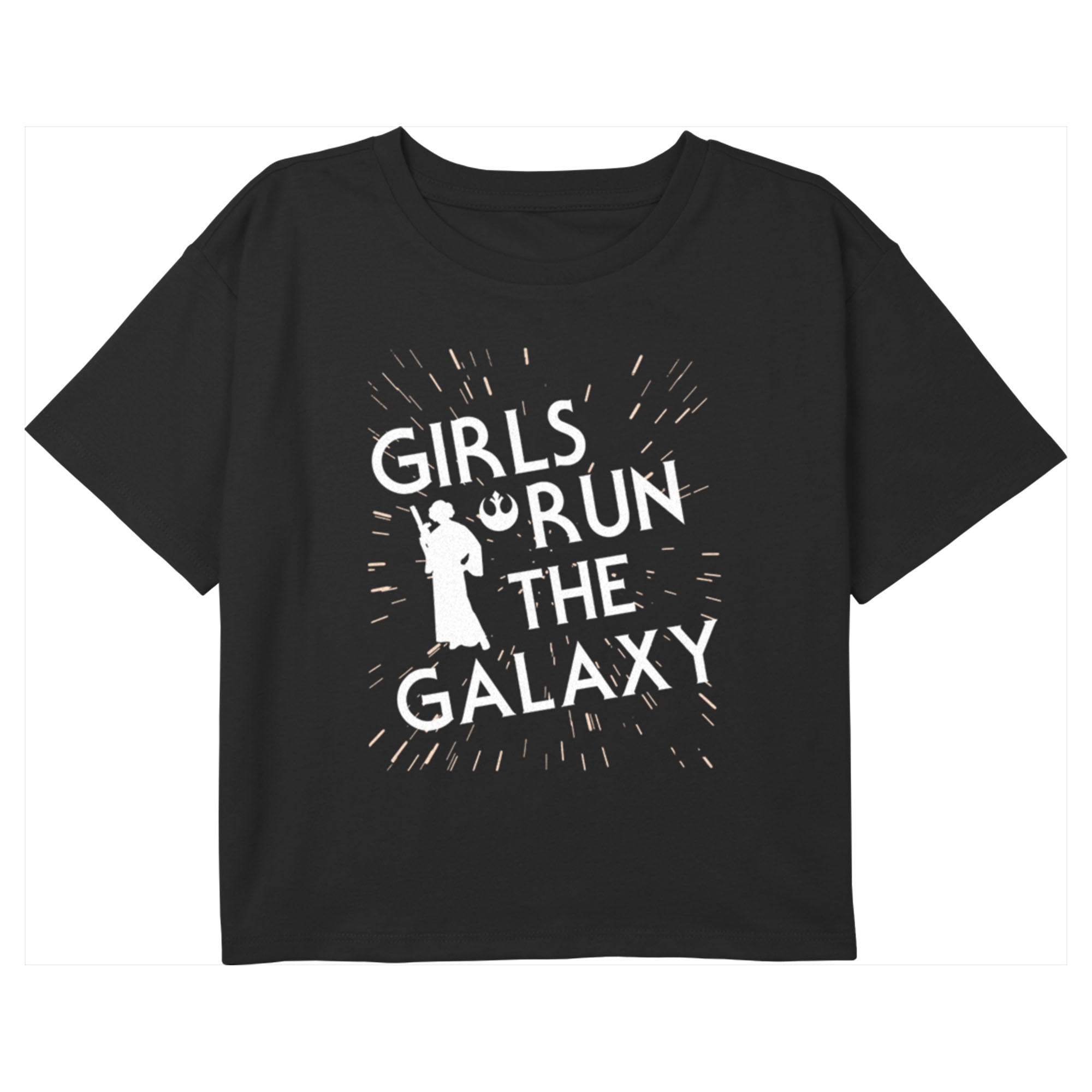 Girl's Star Wars Princess Leia Girls Run the Galaxy Silhouette Graphic ...