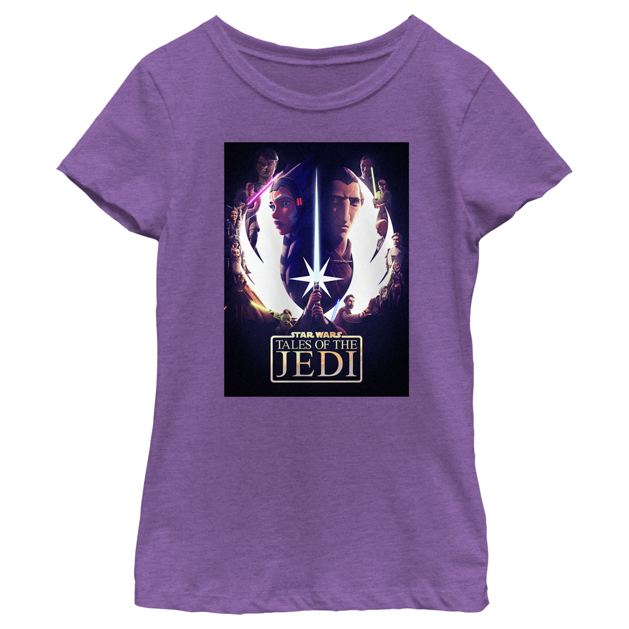 Girl's Star Wars: Tales of the Jedi Epic Poster Graphic Tee Purple ...