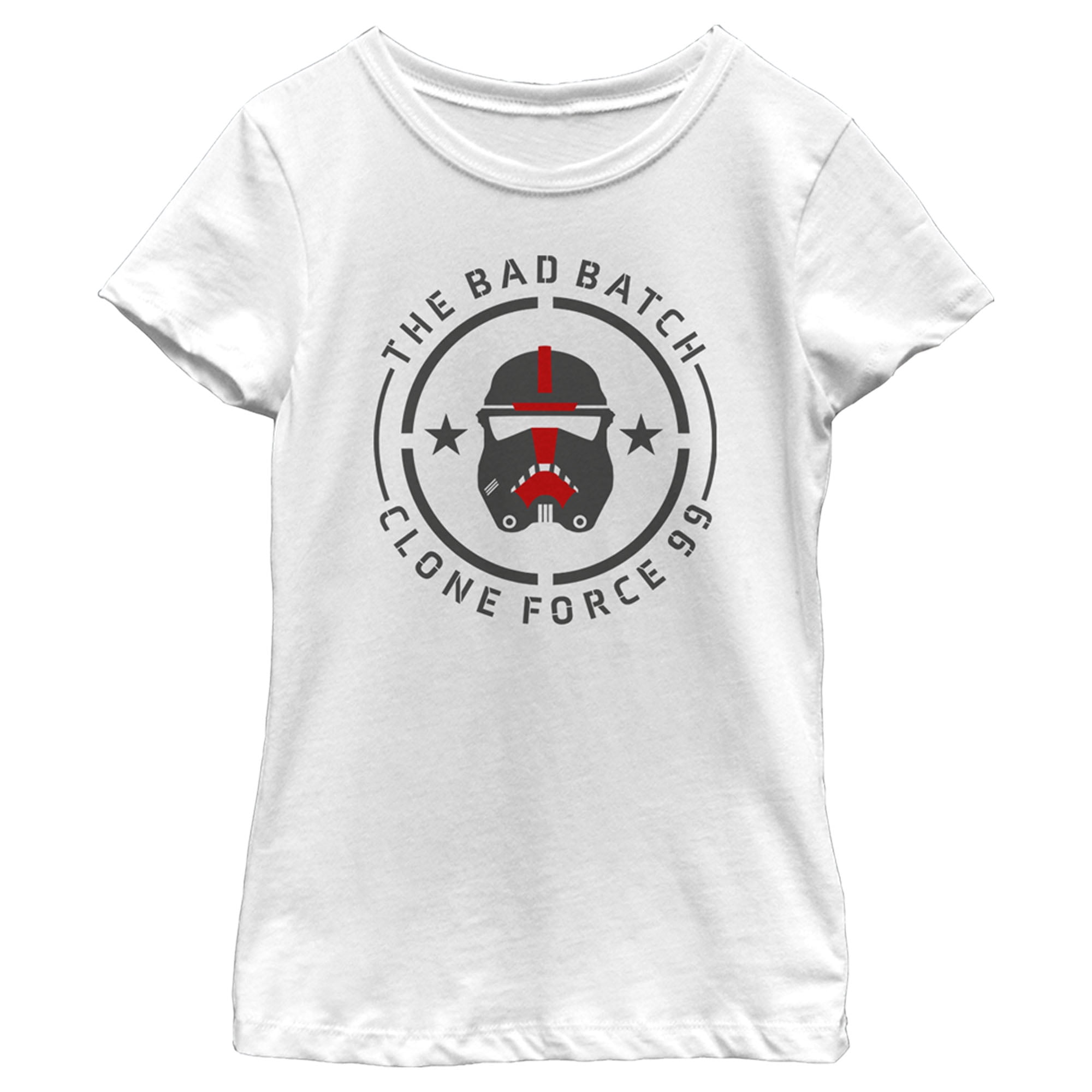 Girl's Star Wars: The Bad Batch Clone Force 99 Badge Graphic Tee White ...