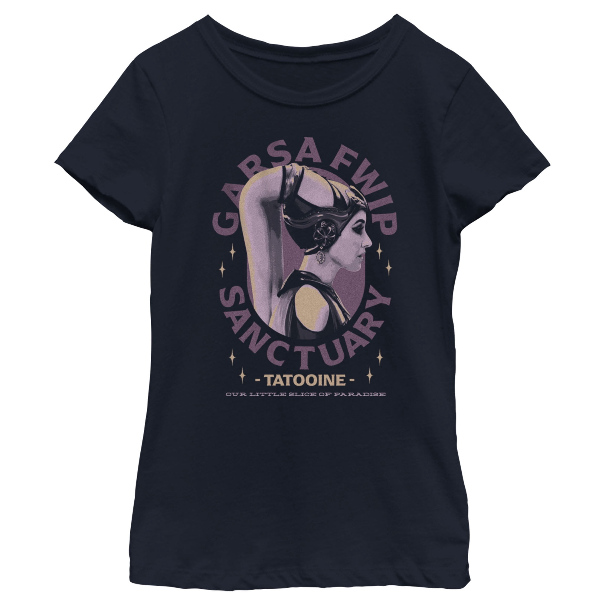 Girl's Star Wars: The Book of Boba Fett Garsa Fwip Sanctuary Graphic ...