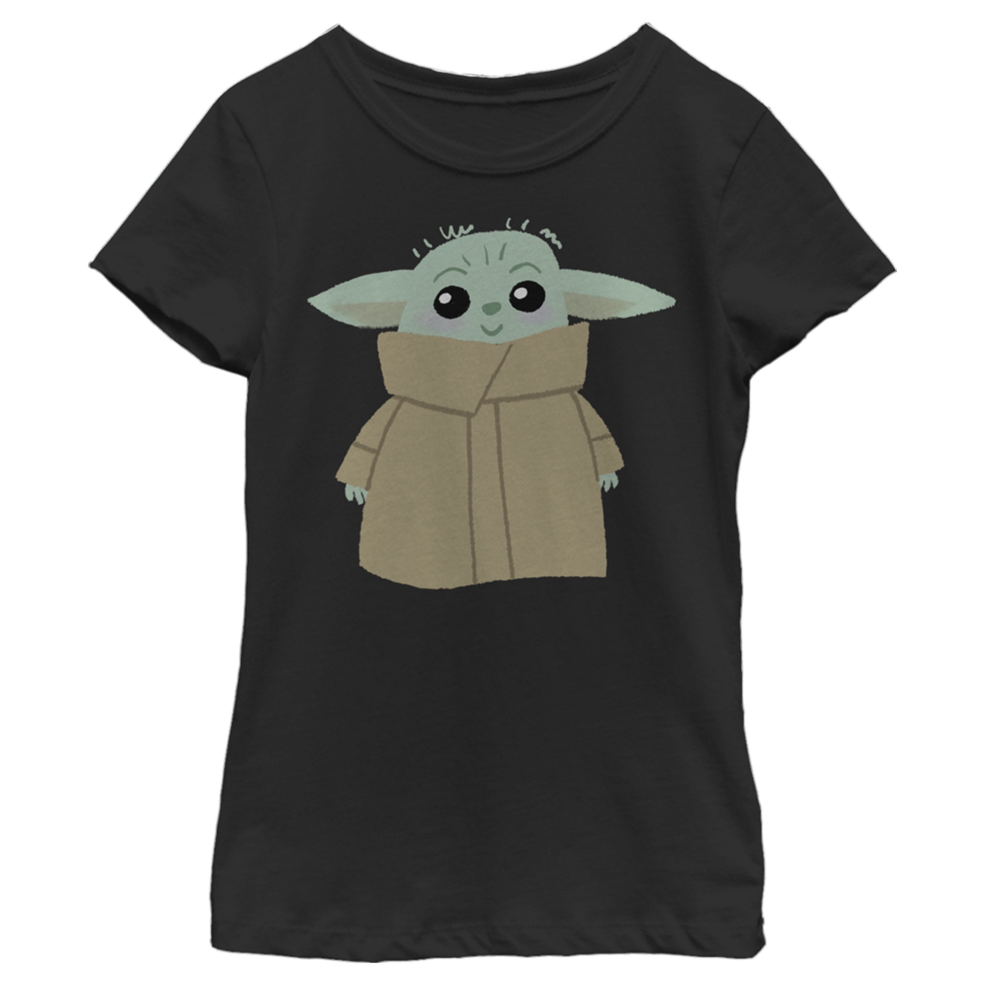 Girl's Star Wars: The Mandalorian Blushing Animated Grogu Graphic Tee ...