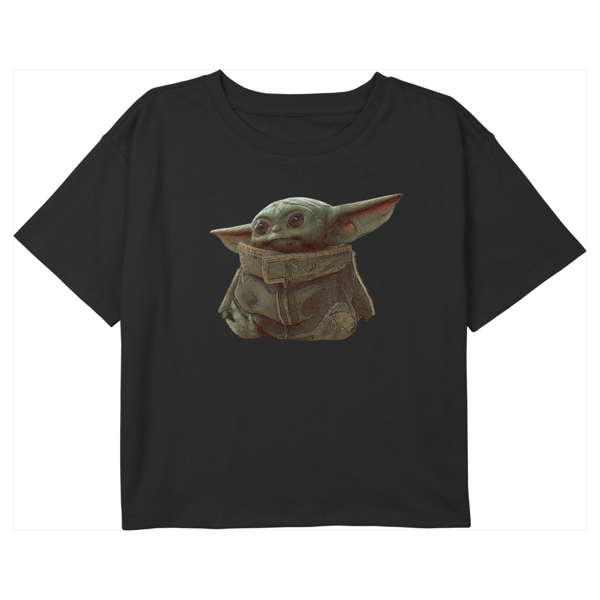 Girl's Star Wars: The Mandalorian Grogu Realistic Portrait Crop Graphic ...