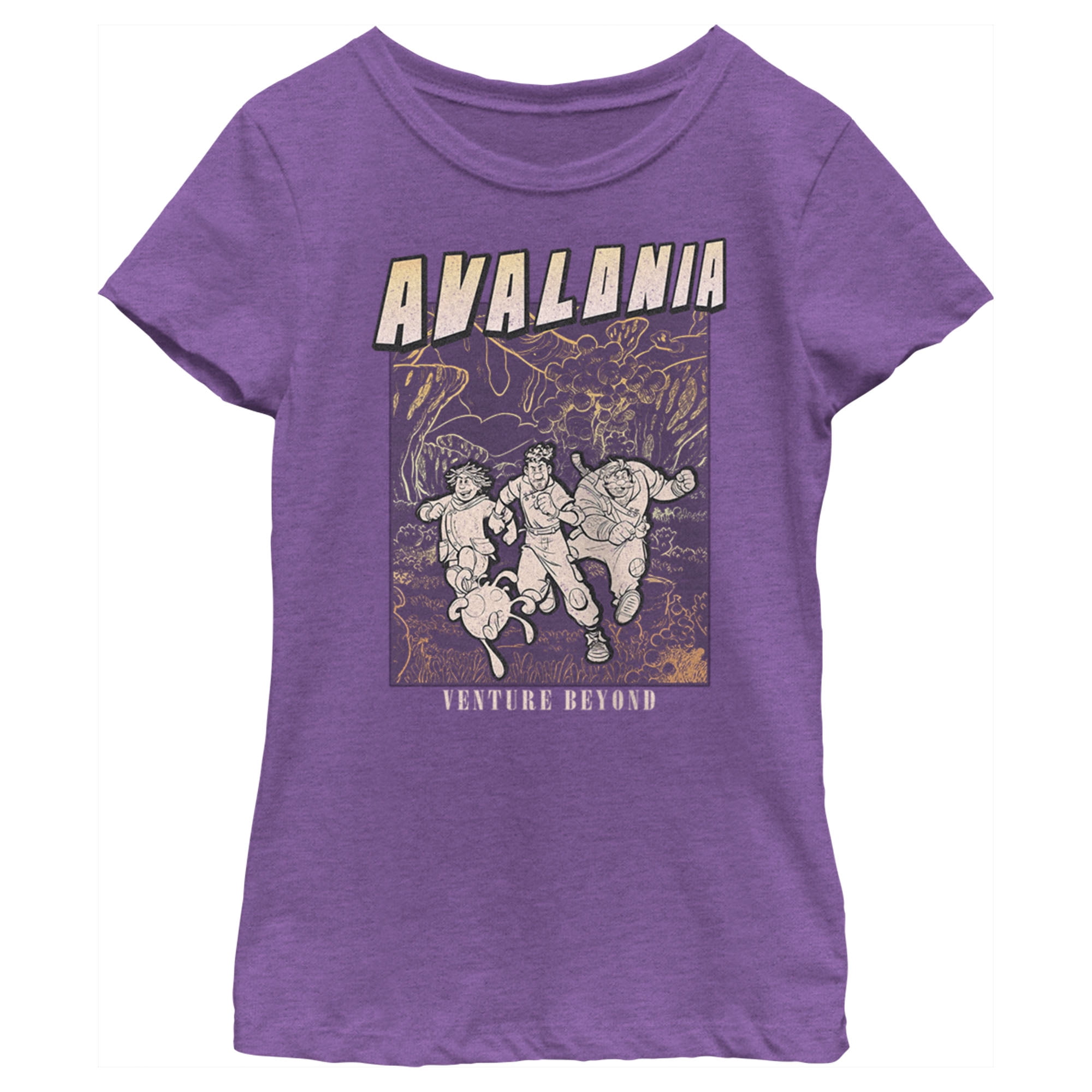 Girl's Strange World Avalonia Venture Beyond Graphic Tee Purple Berry ...