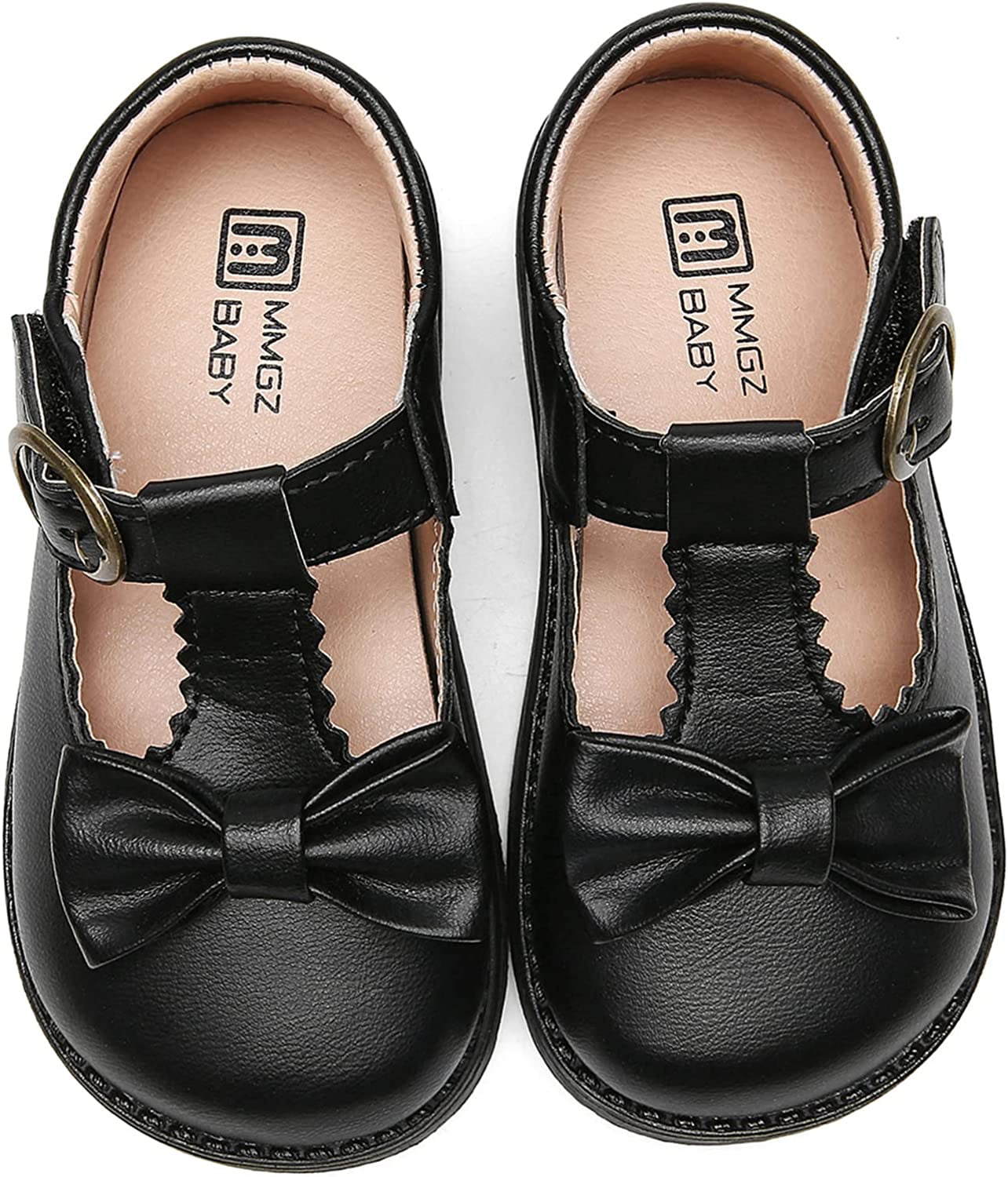 Girl's T-Strap School Uniform Dress Shoe Mary Jane Princess Flat ...