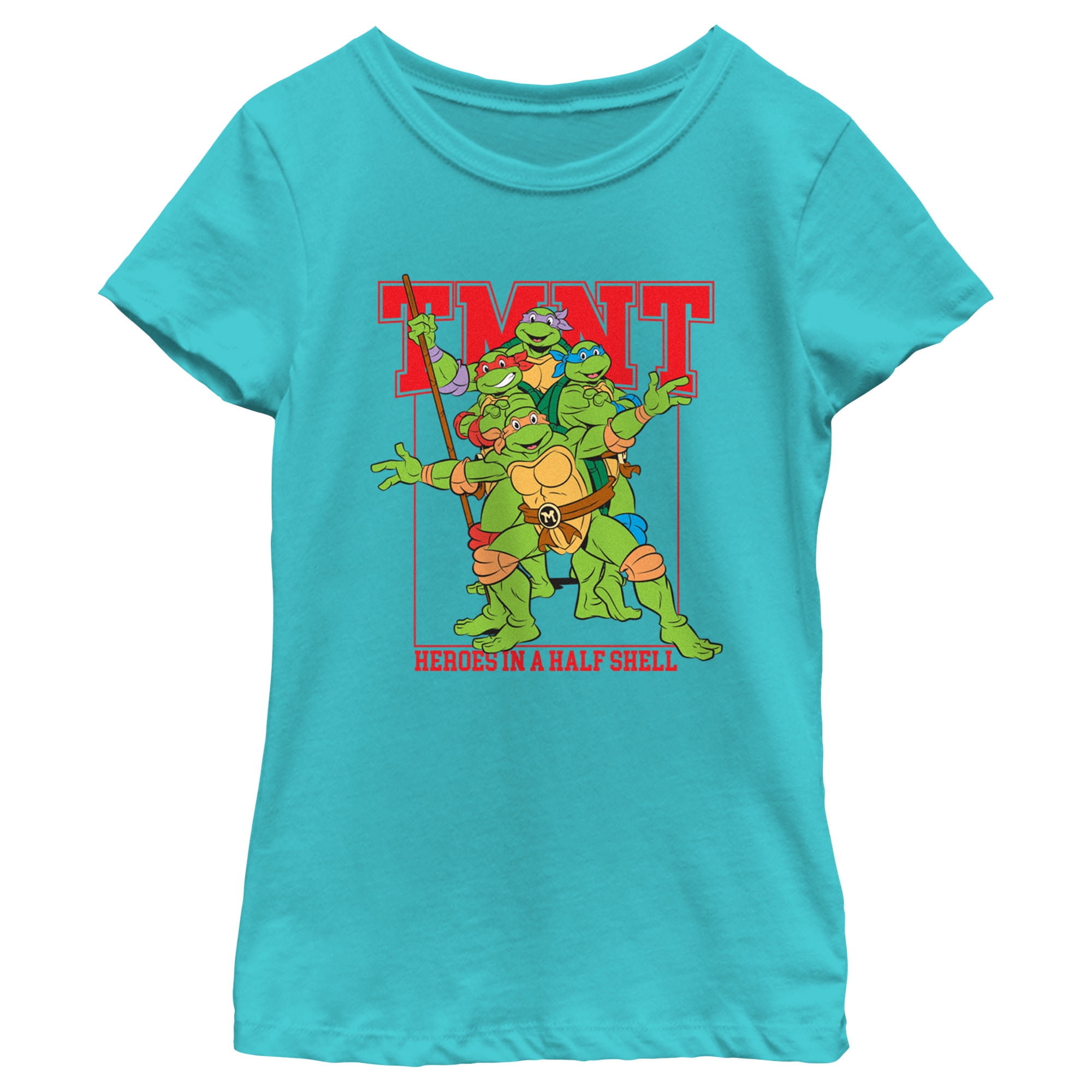 Girl's Teenage Mutant Ninja Turtles Heroes in a Half Shell Graphic Tee ...