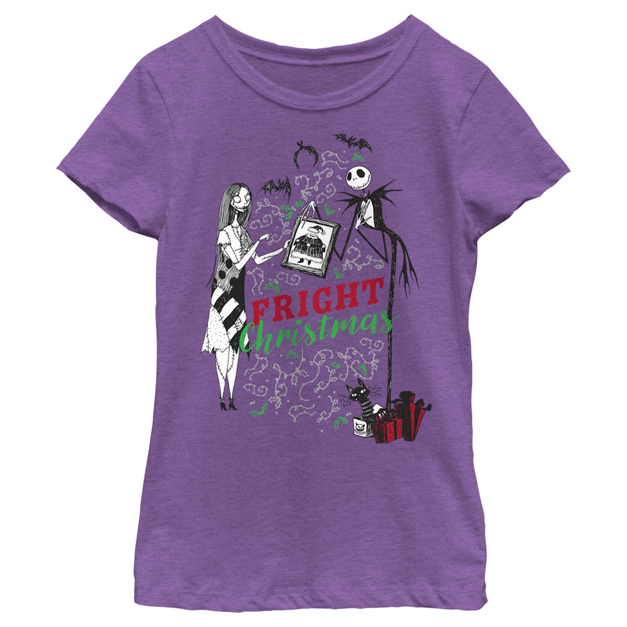 Girl's The Nightmare Before Christmas Fright Christmas Jack and Sally ...