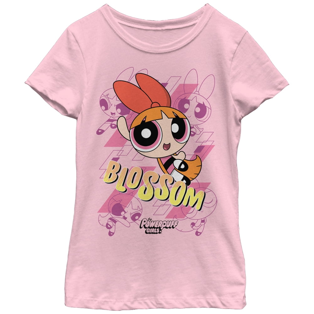 The Powerpuff Girls Blossom Merchandise: Light Pink Graphic Tee Shirt ...