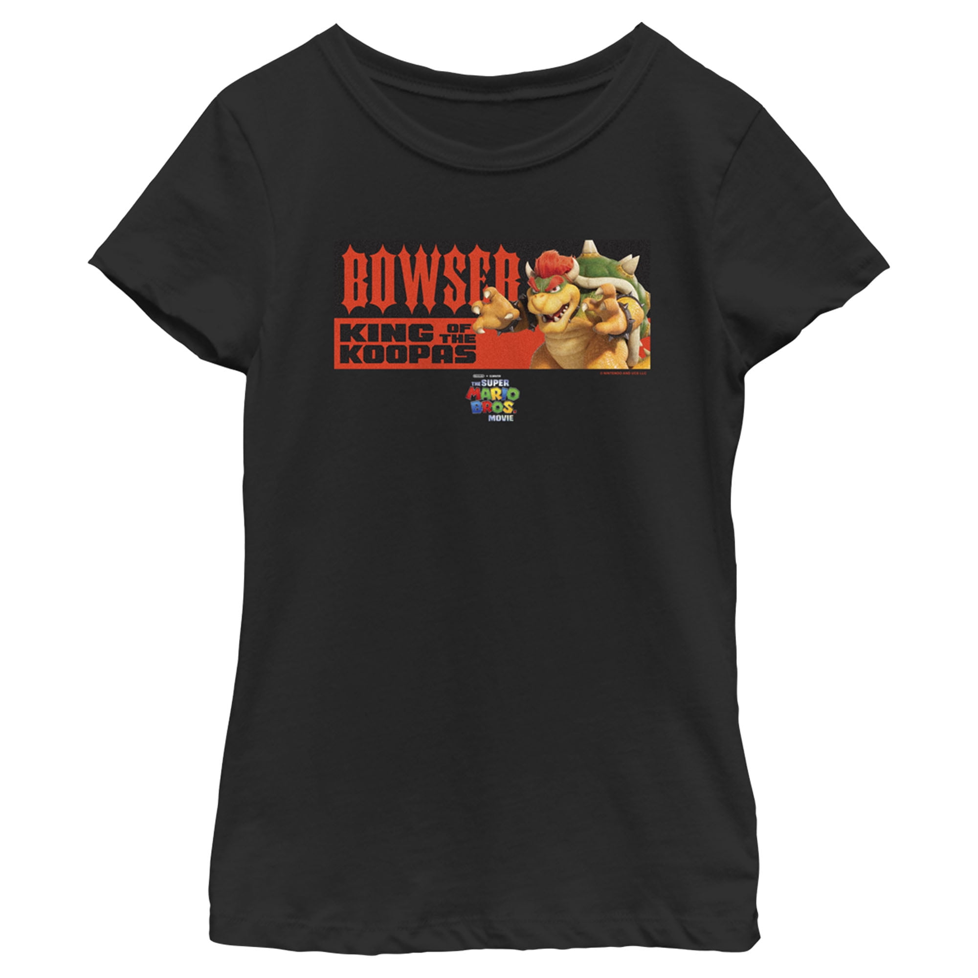 Girl's The Super Mario Bros. Movie Bowser King of the Koopas Portrait ...