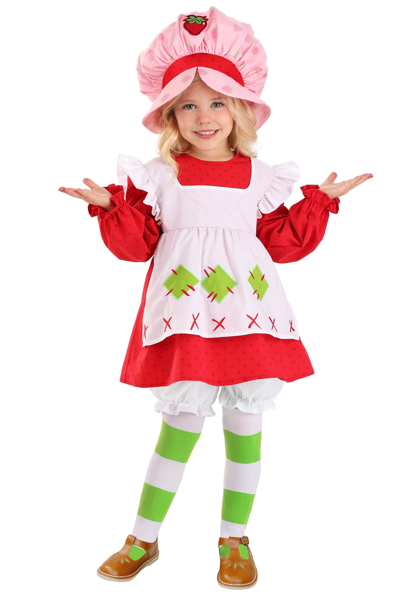 Girl's Toddler Classic Strawberry Shortcake Costume - Walmart.com