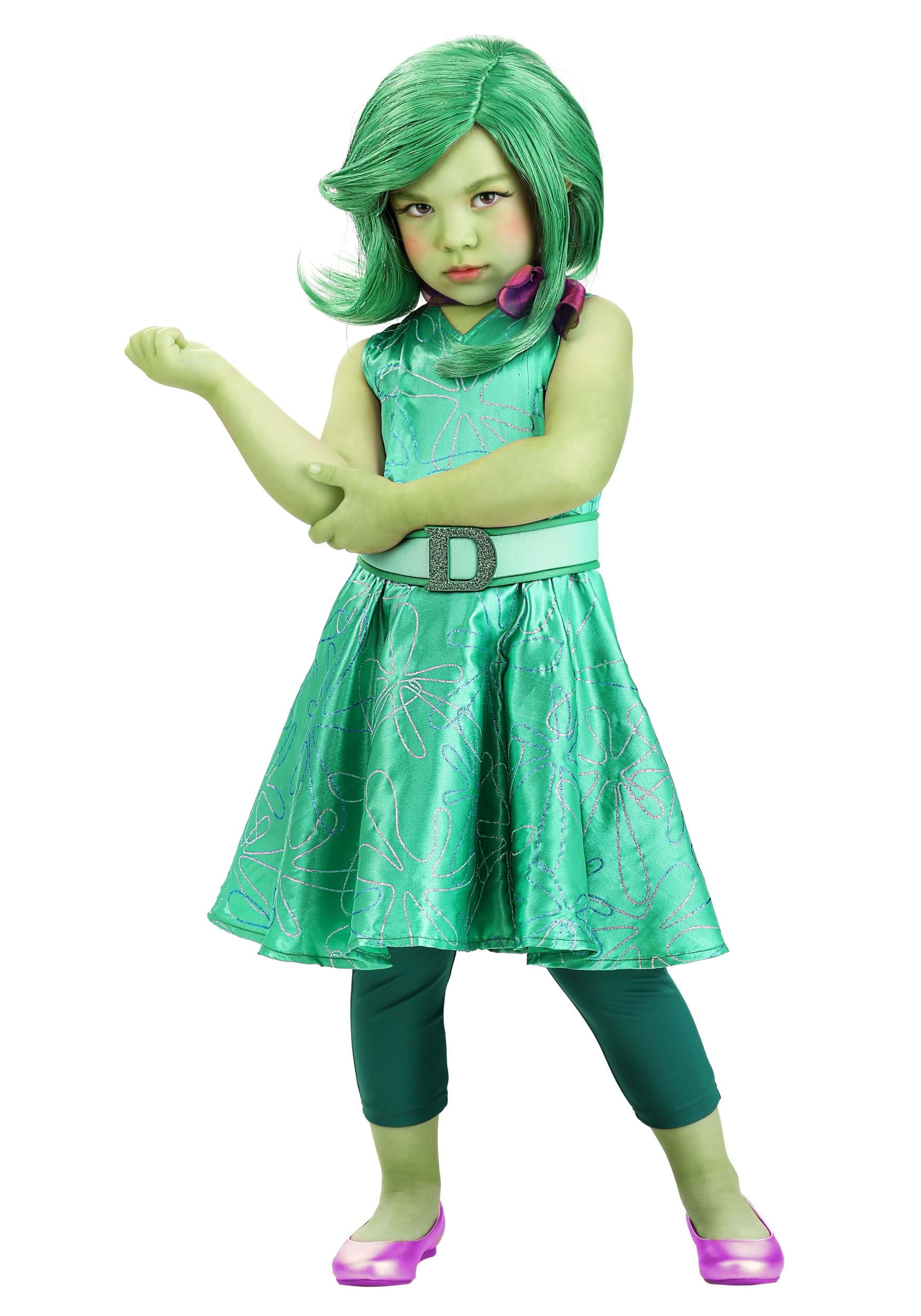 Girl's Toddler Disney and Pixar Inside Out Disgust Costume - Walmart.com