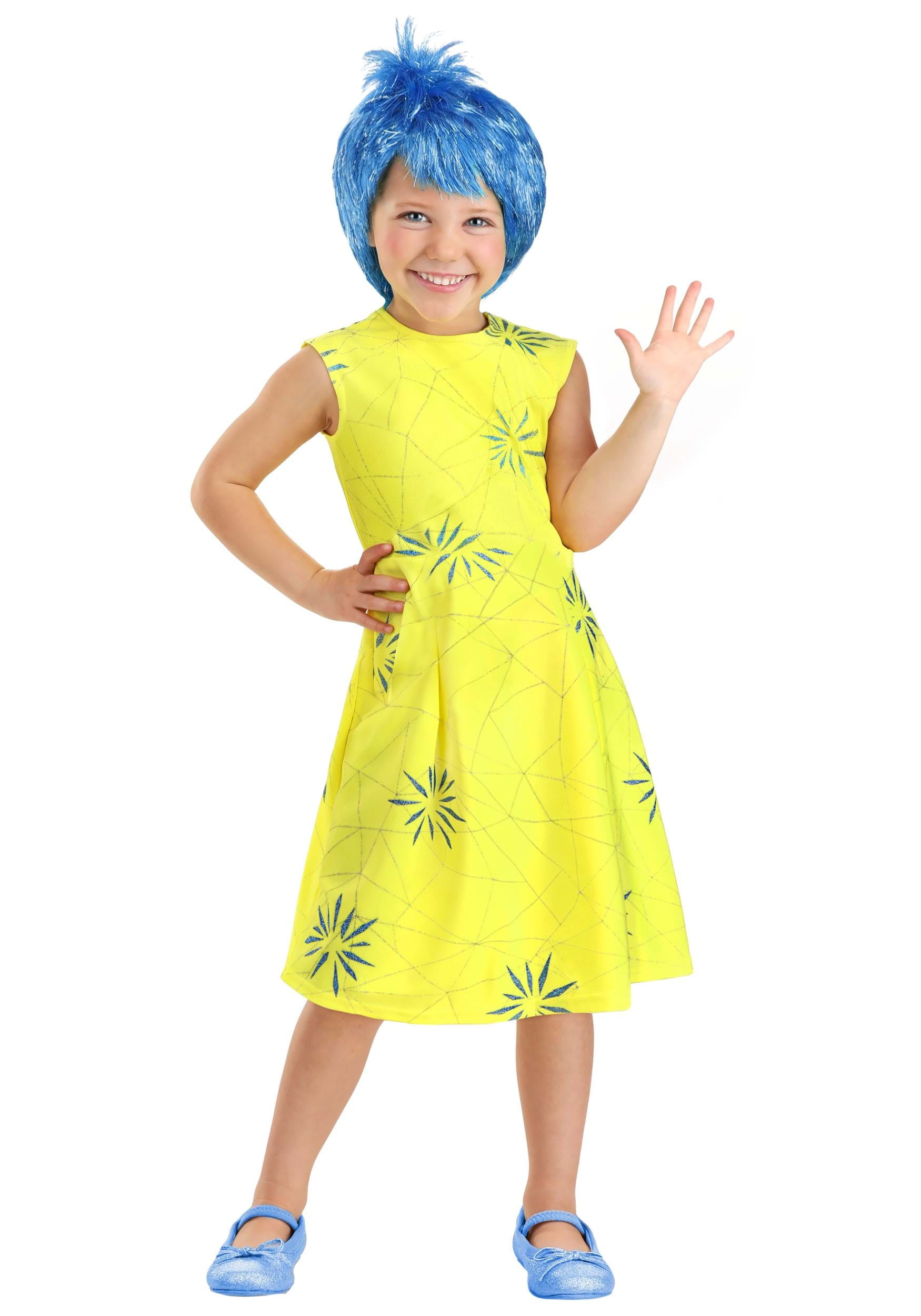 Girl's Toddler Disney and Pixar Inside Out Joy Costume - Walmart.com
