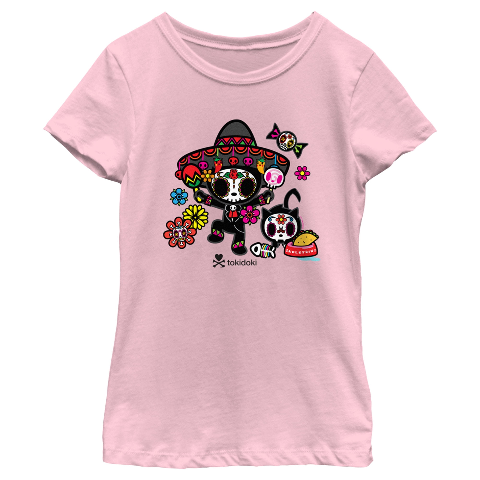Girl's Tokidoki Dia De Los Muertos Adios and Skeletrino Graphic Tee ...