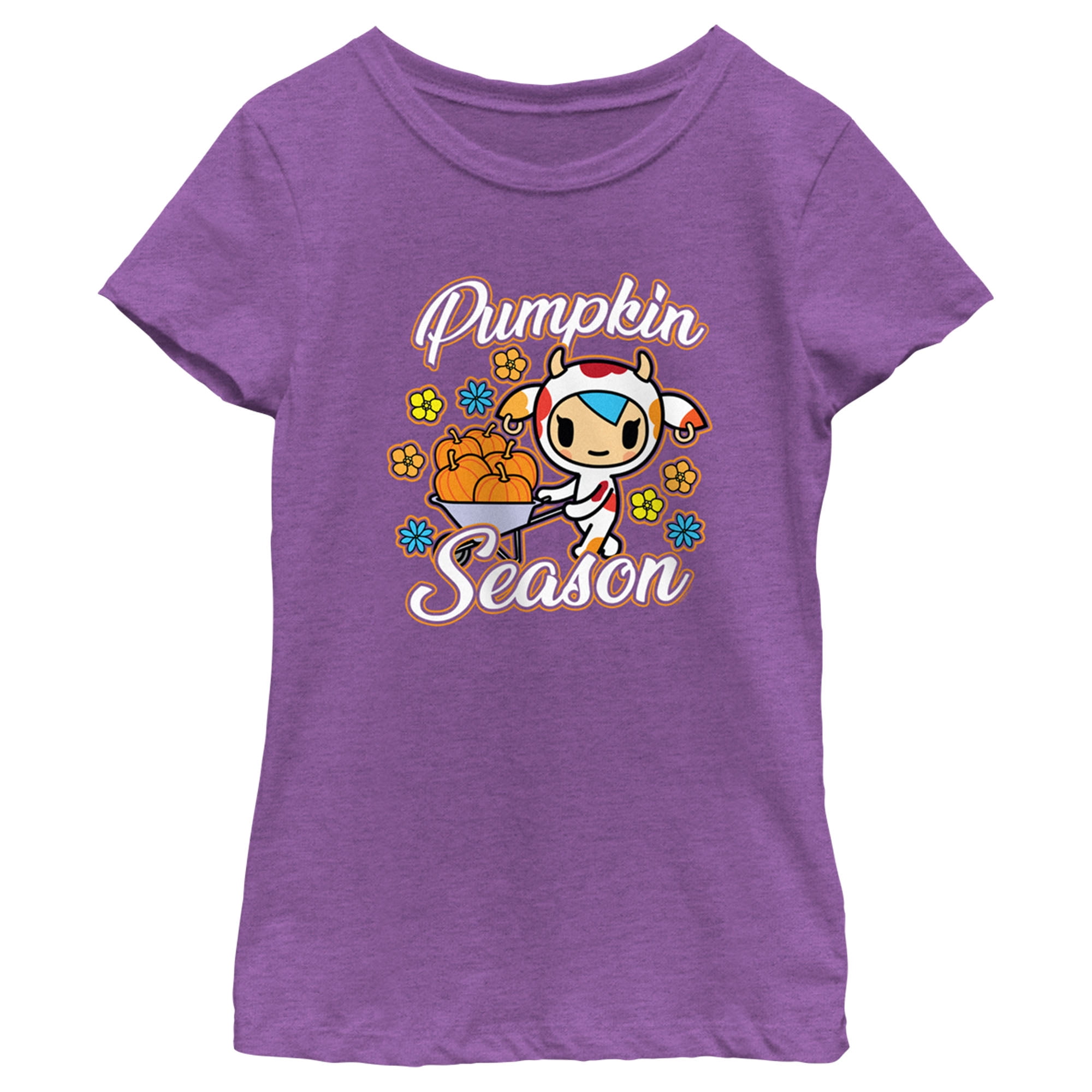 Girl's Tokidoki Pumpkin Season Mozzarella Graphic Tee Purple Berry ...