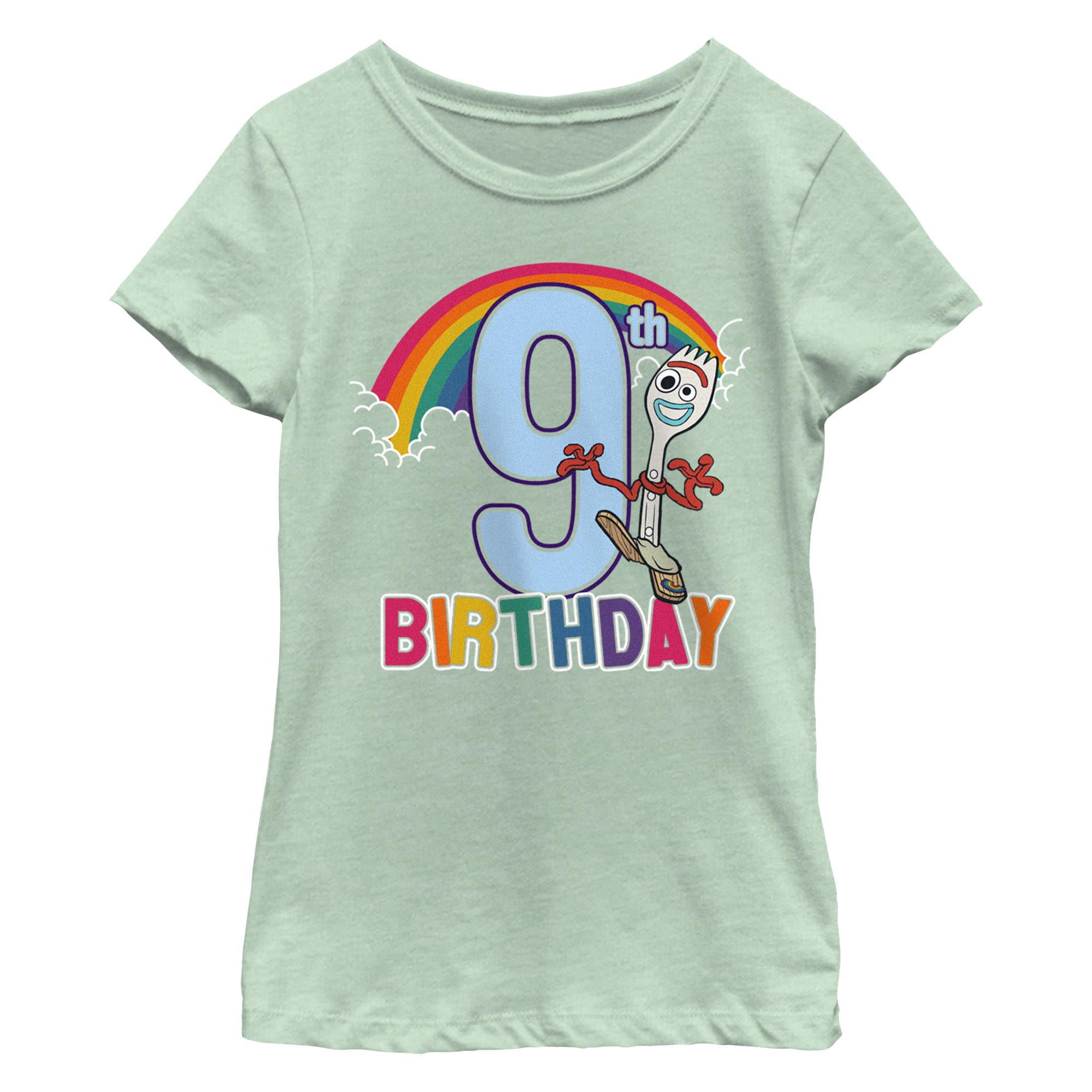 Girl's Toy Story Forky 9th Birthday Graphic T-Shirt - Walmart.com