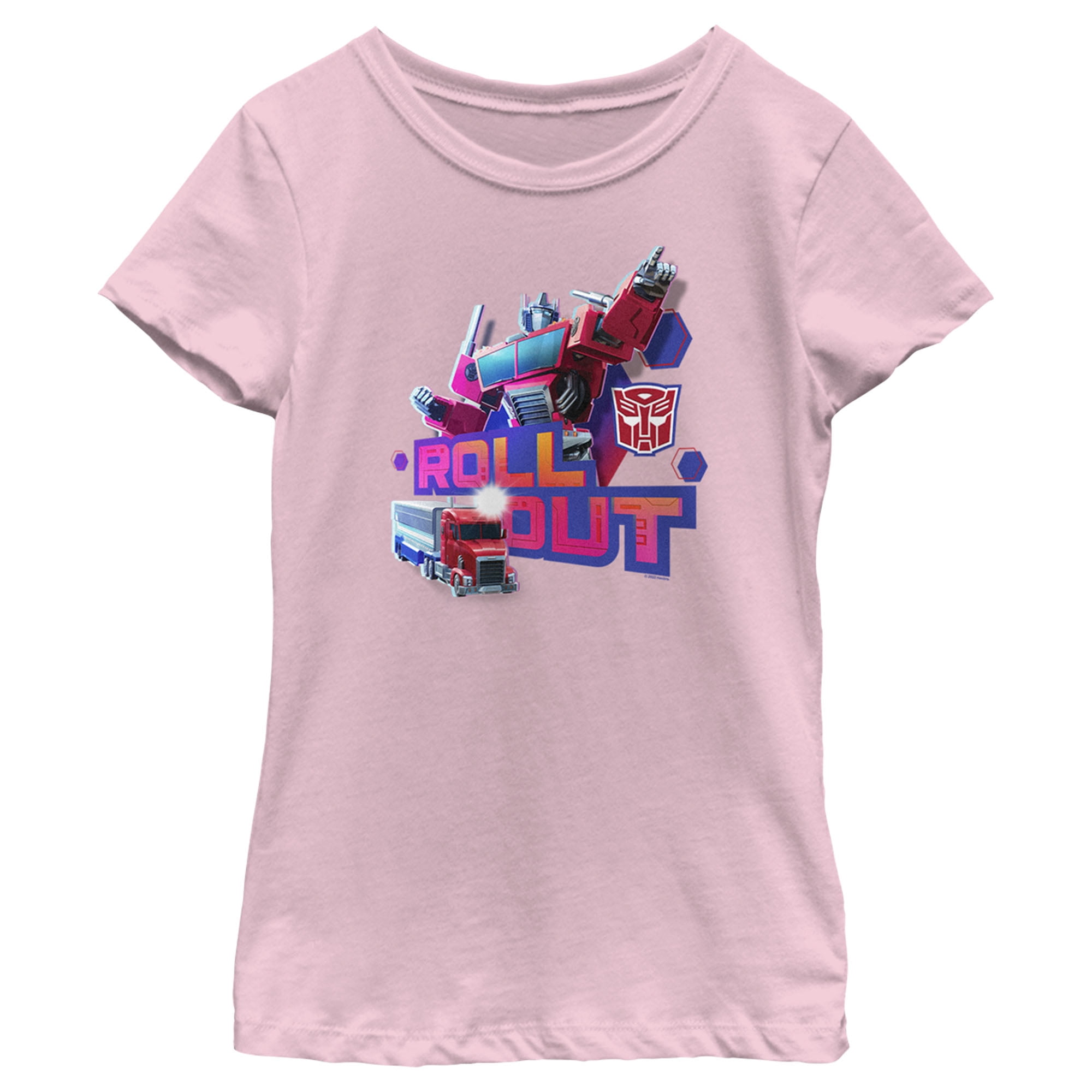 Girl's Transformers: EarthSpark Optimus Prime Roll Out Graphic Tee ...