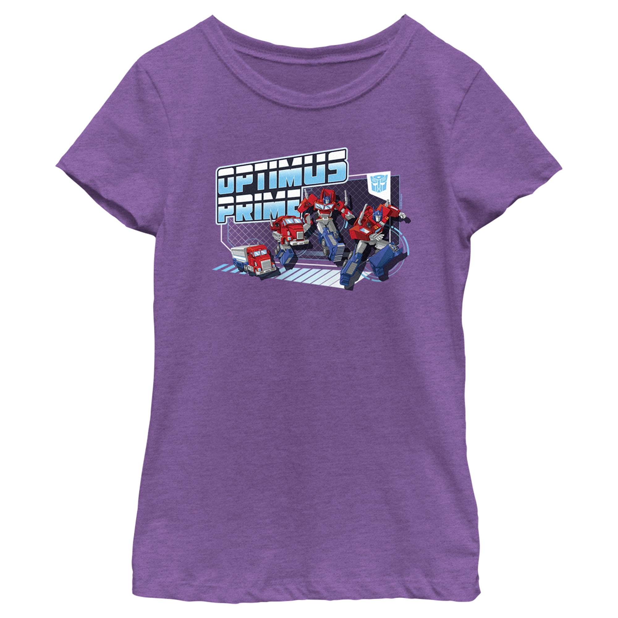 Girl's Transformers: EarthSpark Transforming Optimus Prime Graphic Tee ...