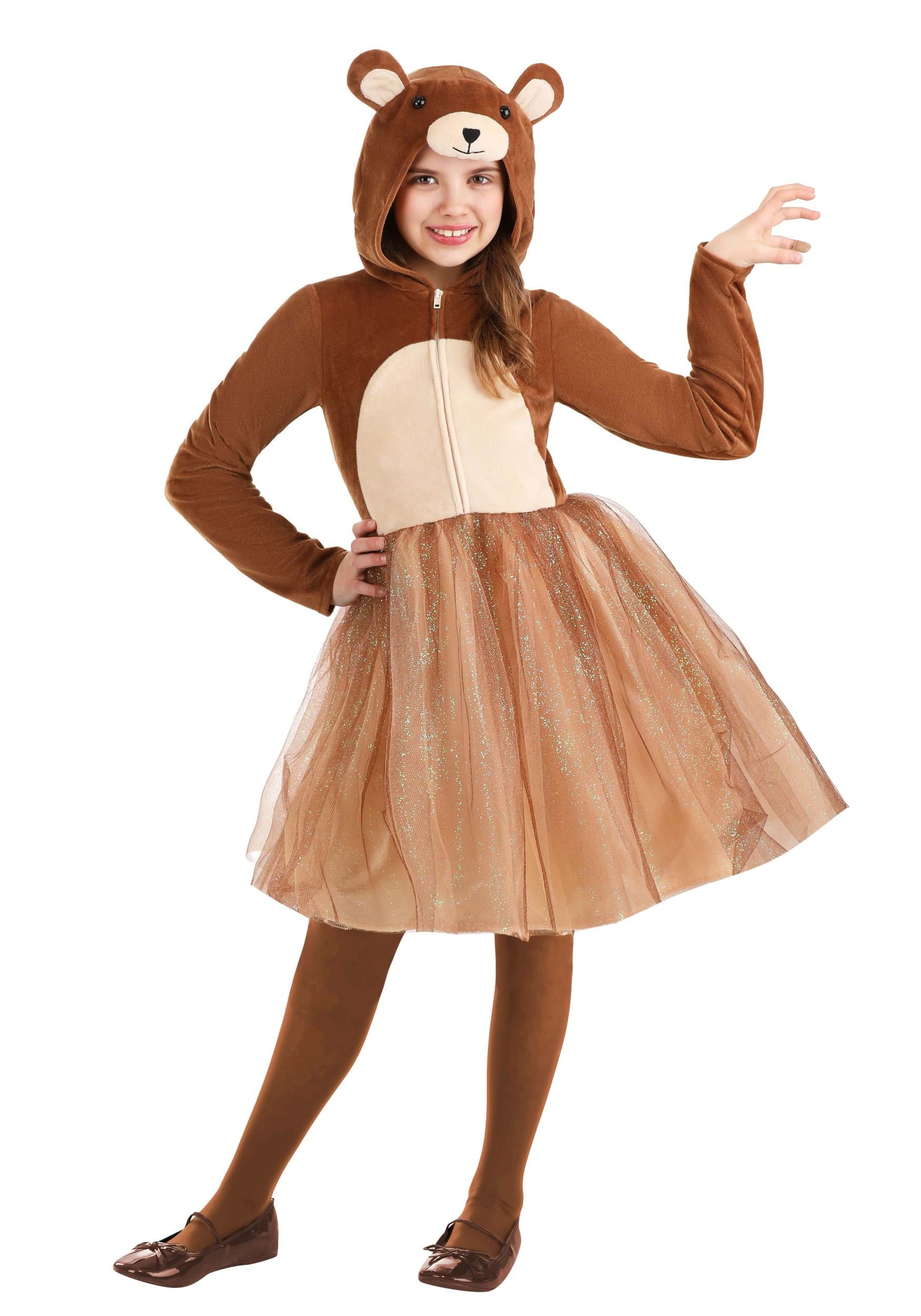 Girl's Tutu Bear Costume - Walmart.com