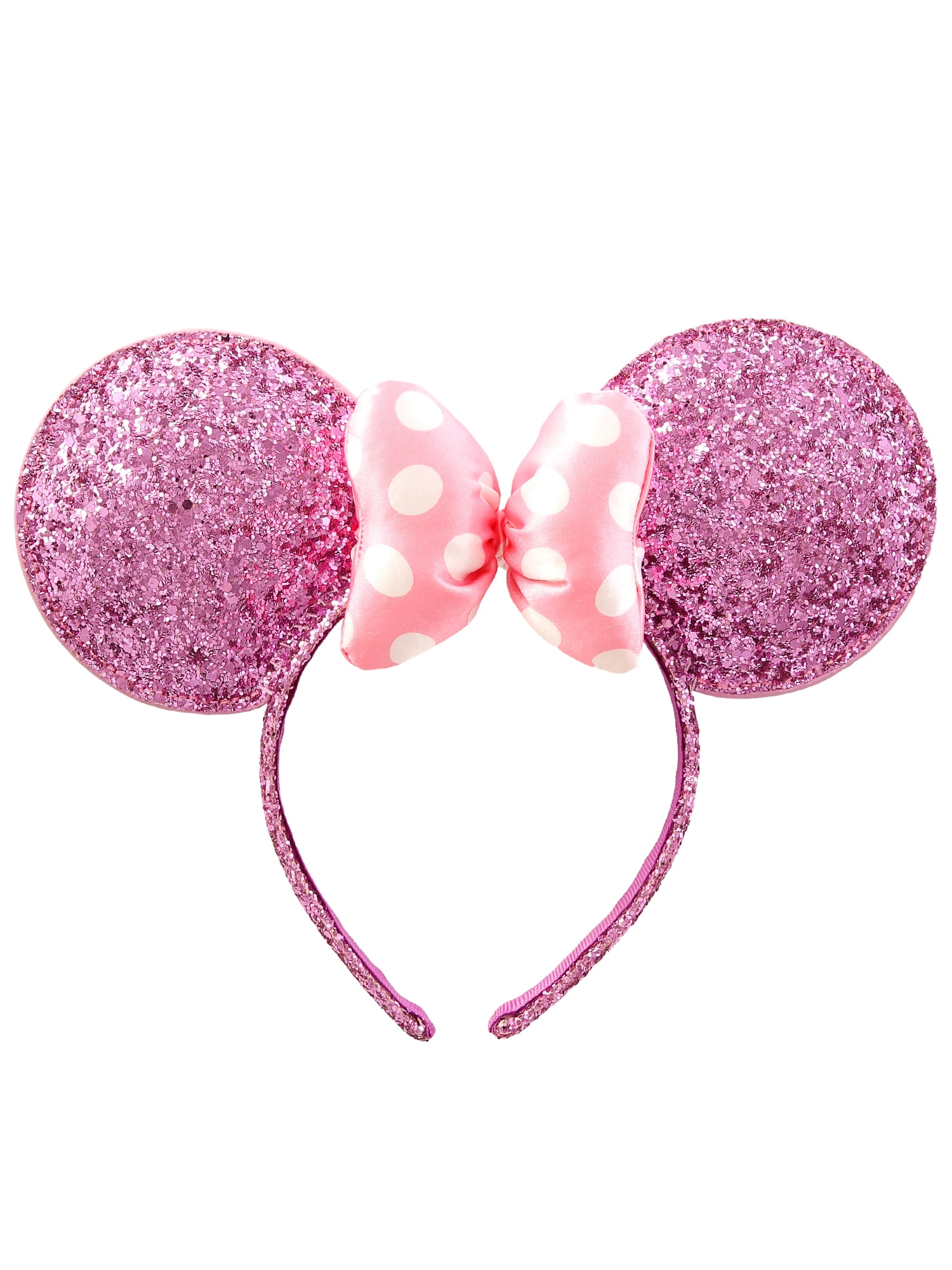 Girl's / Tween Disney Minnie Mouse Pink Sparkle Ears Headband - Walmart.com