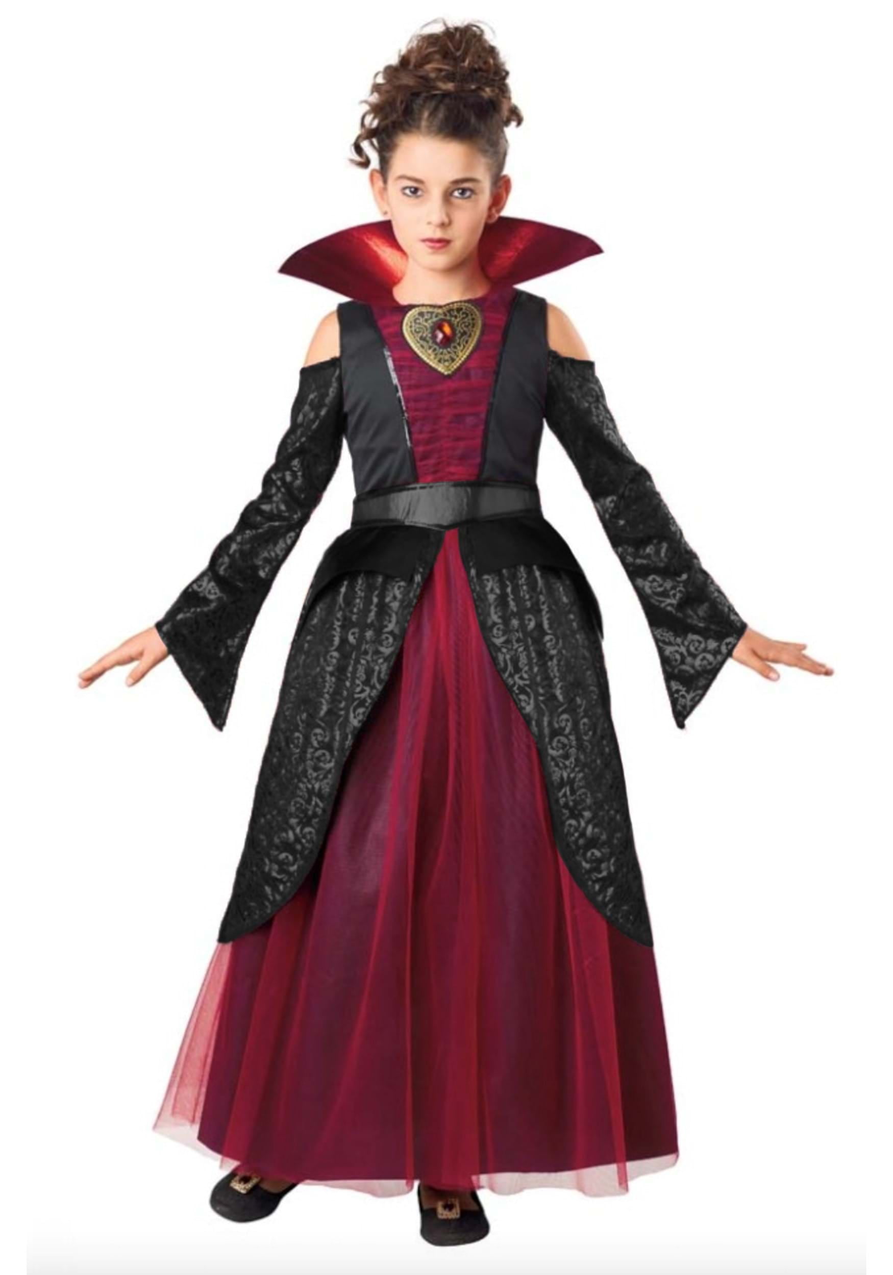 Girl's Vampire Queen Costume Dress - Walmart.com