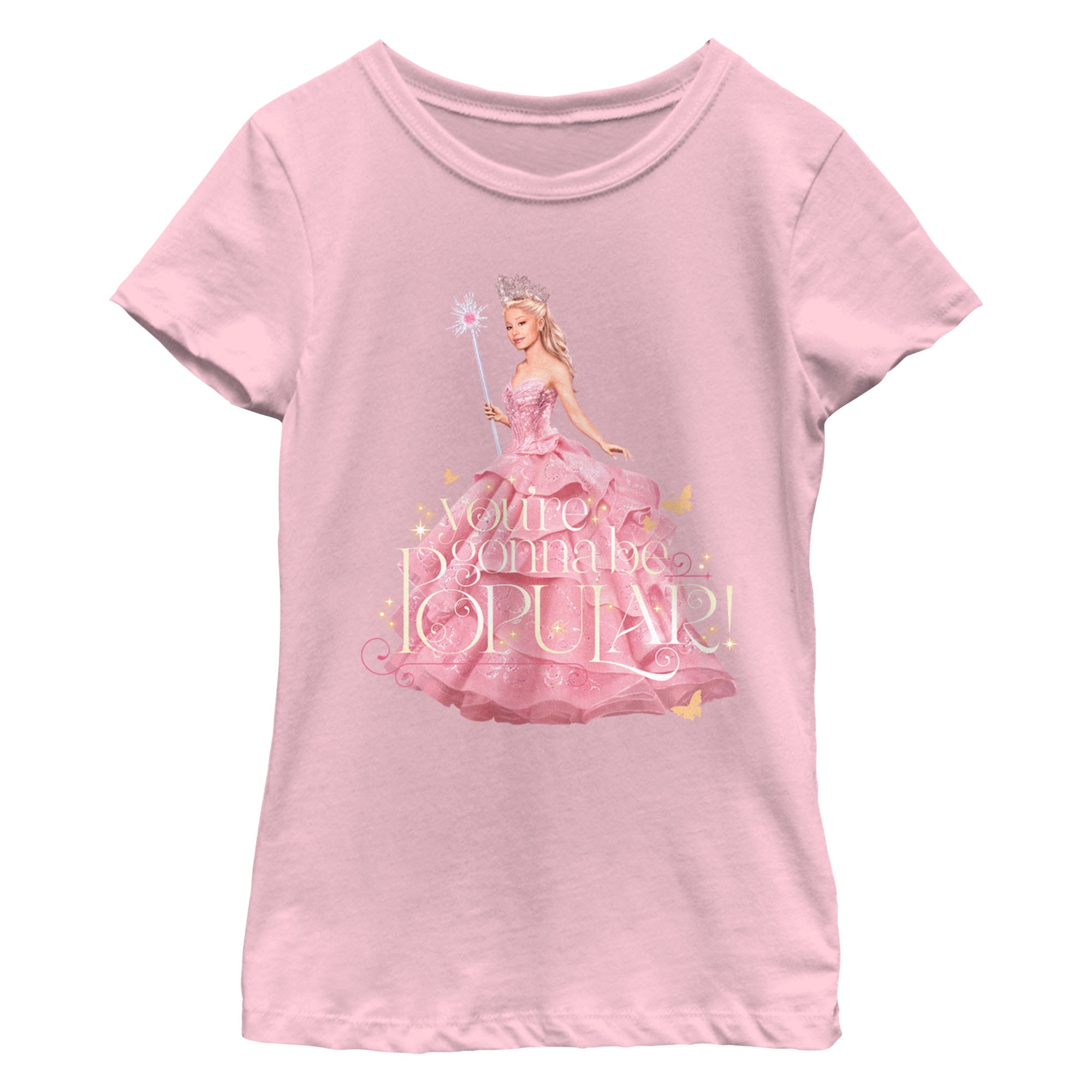 Girl's Wicked Glinda You're Gonna Be Popular Graphic T-Shirt - Walmart.com