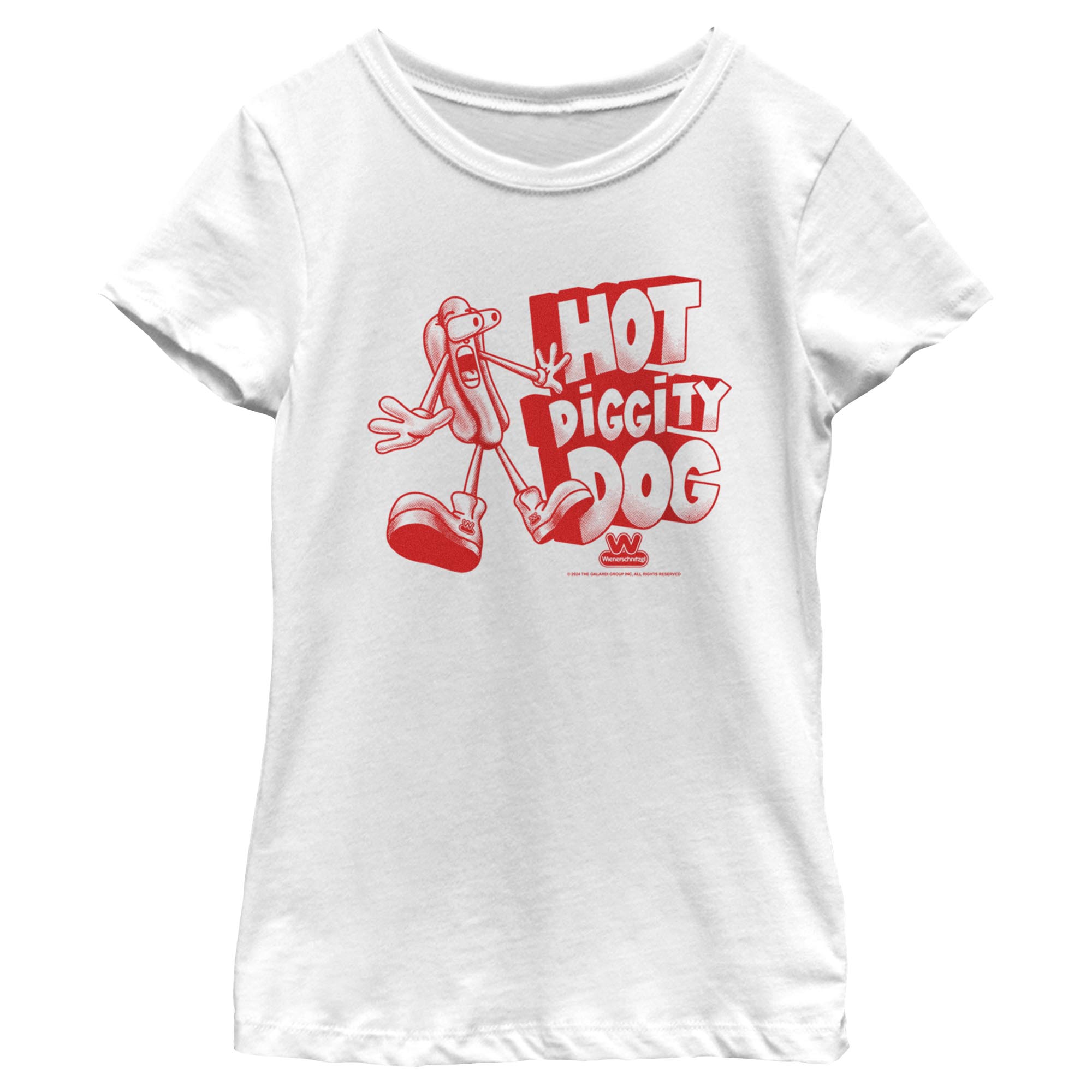 Girl's Wienerschnitzel The Delicious One Hot Diggity Dog Graphic T ...