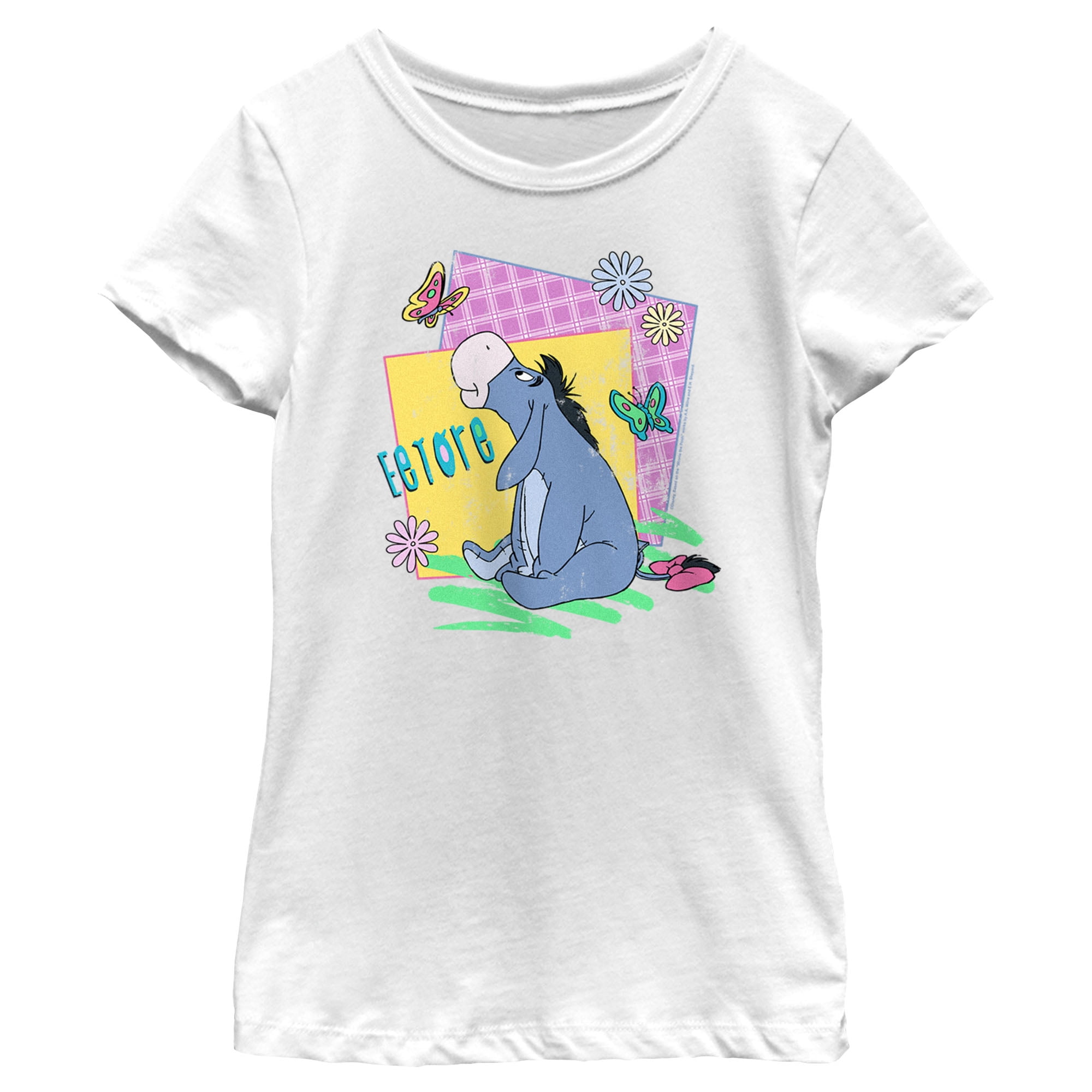Girl's Winnie the Pooh Spring Eeyore Graphic Tee White X Large ...