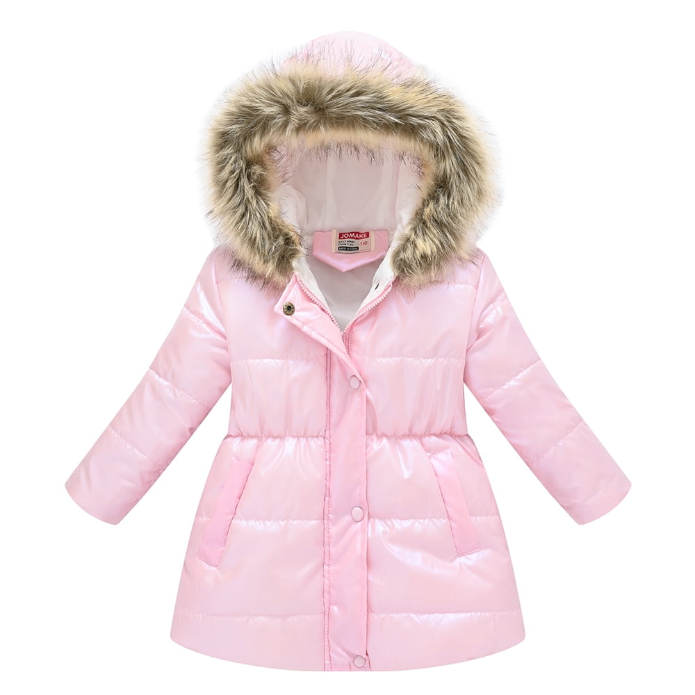Girl's Winter Jacket Hood Down Kids Toddler Puffer Coat Waterproof ...