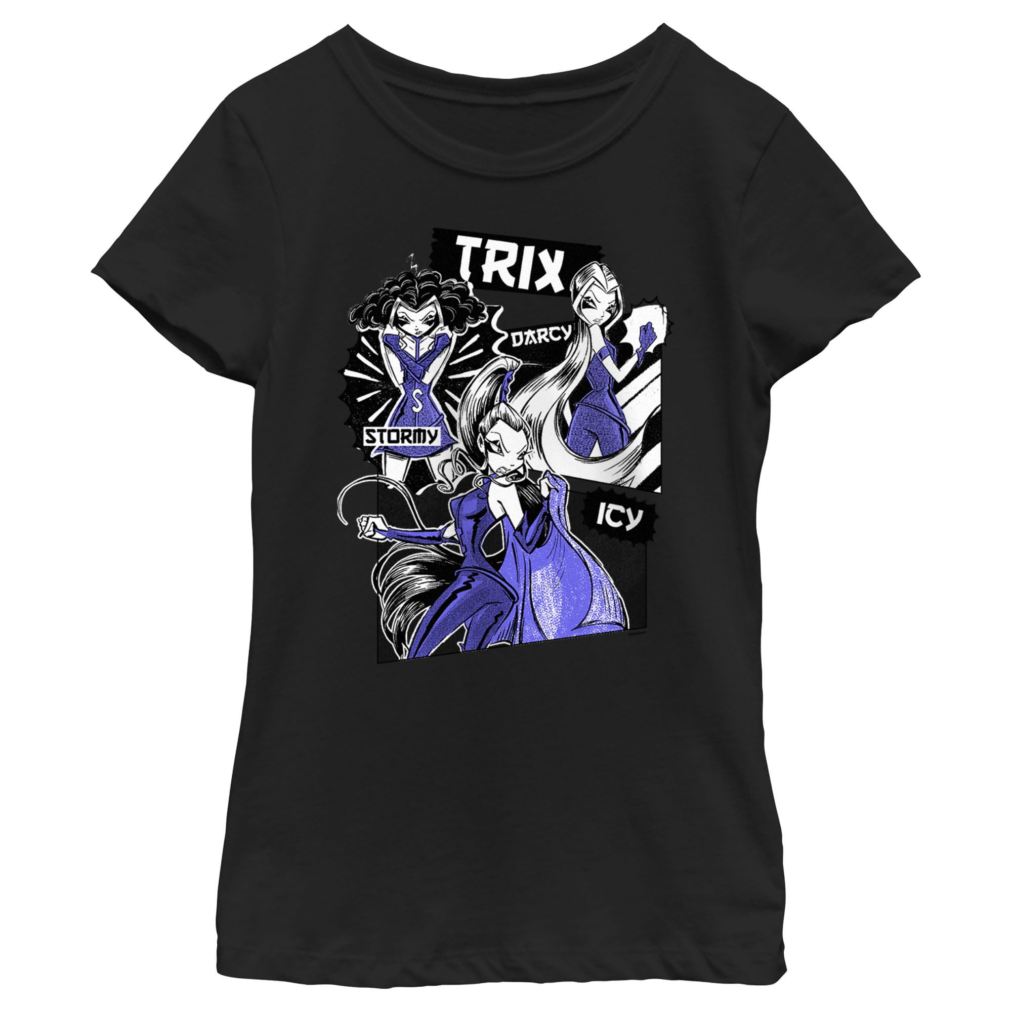 Girl's Winx Club The Trix Group Graphic T-Shirt - Walmart.com