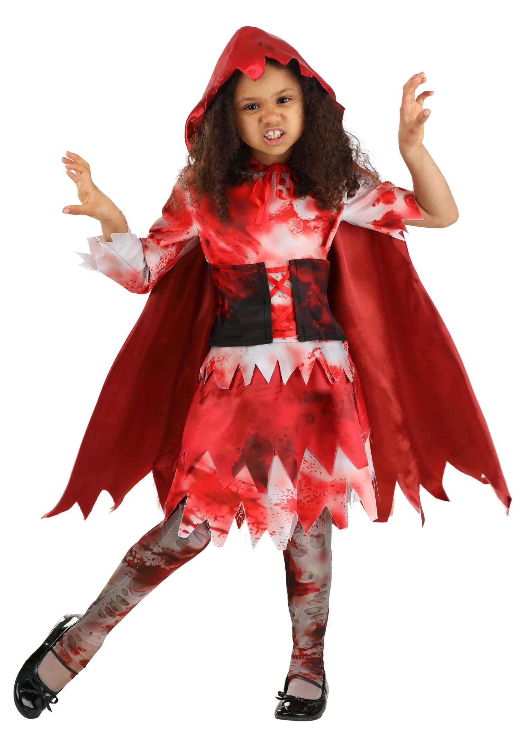 Girl's Zombie Red Riding Hood Costume - Walmart.com