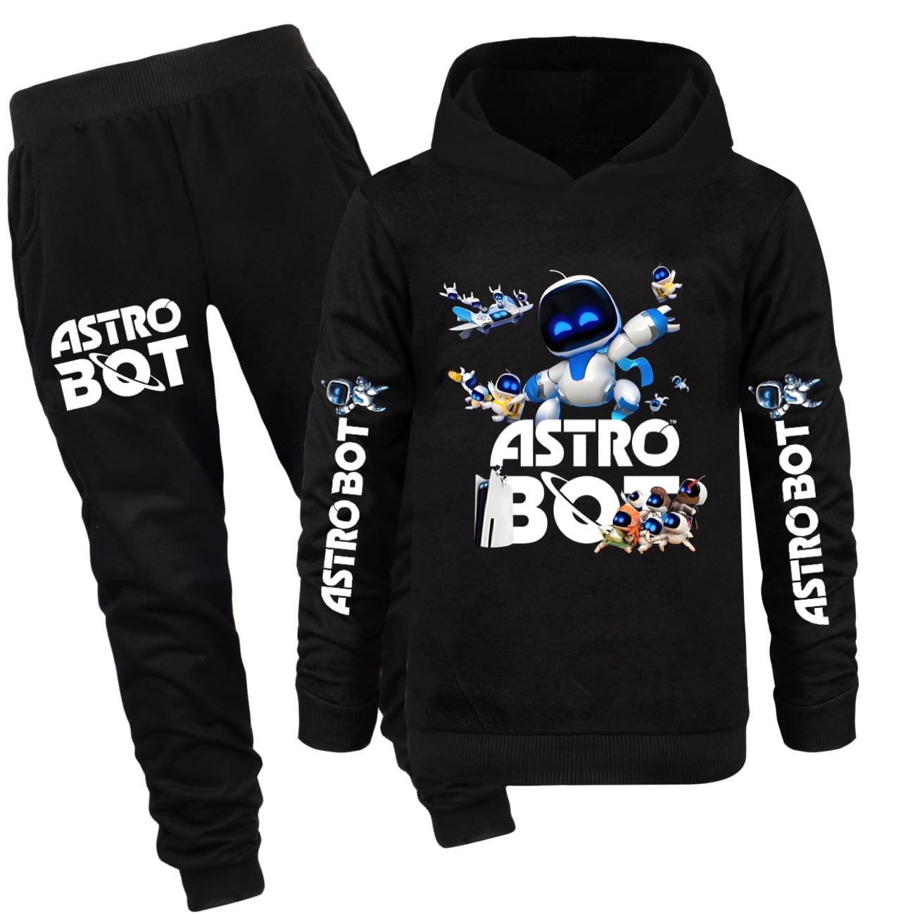 Girl's hoodie set Astro bot, children's boy long sleeved hooded long ...