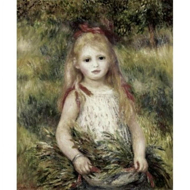Girl with a Sheaf Pierre Auguste Renoir 1841-1919 French Poster Print ...