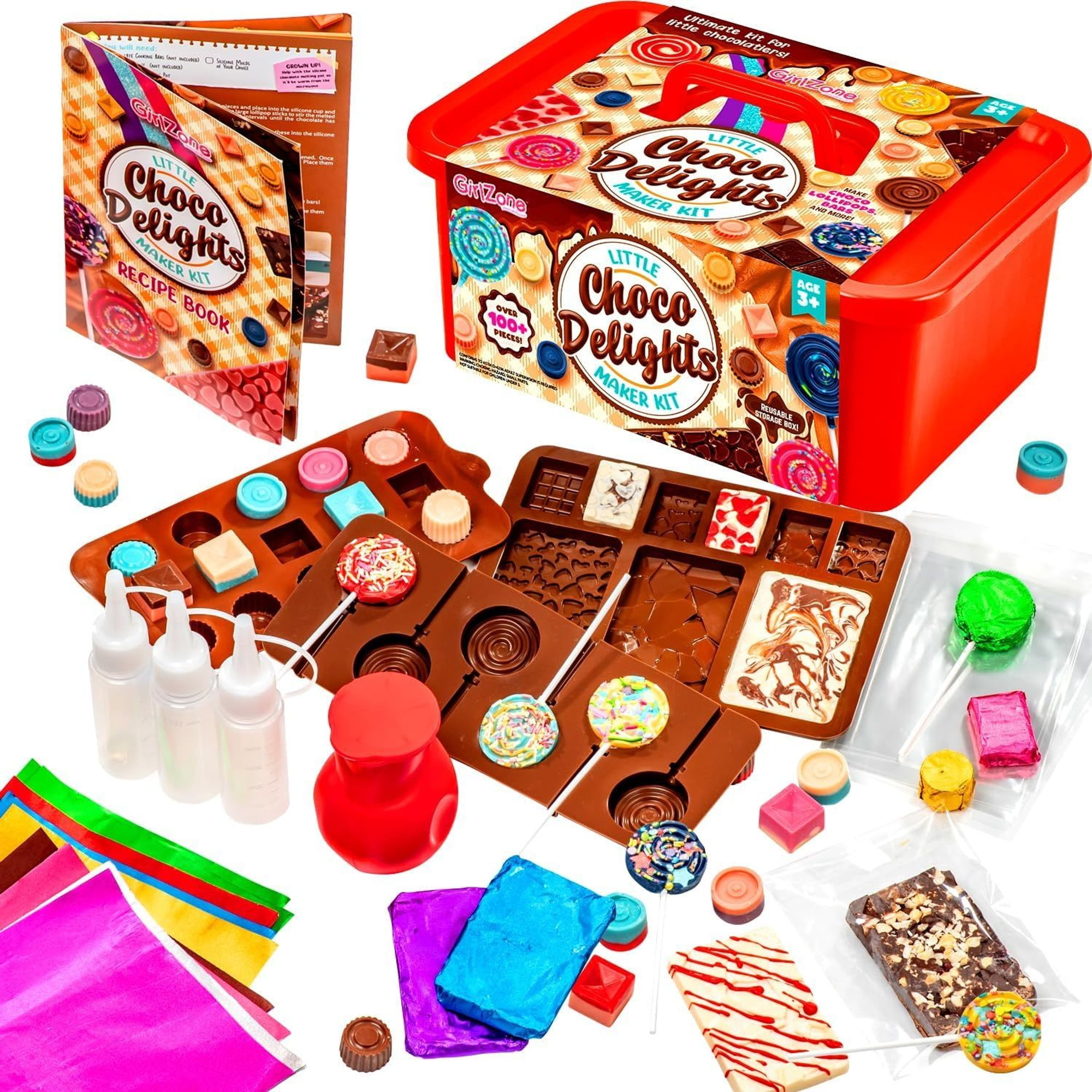 GirlZone Little Choco Delights Maker Kit, Chocolate Making Kit for ...
