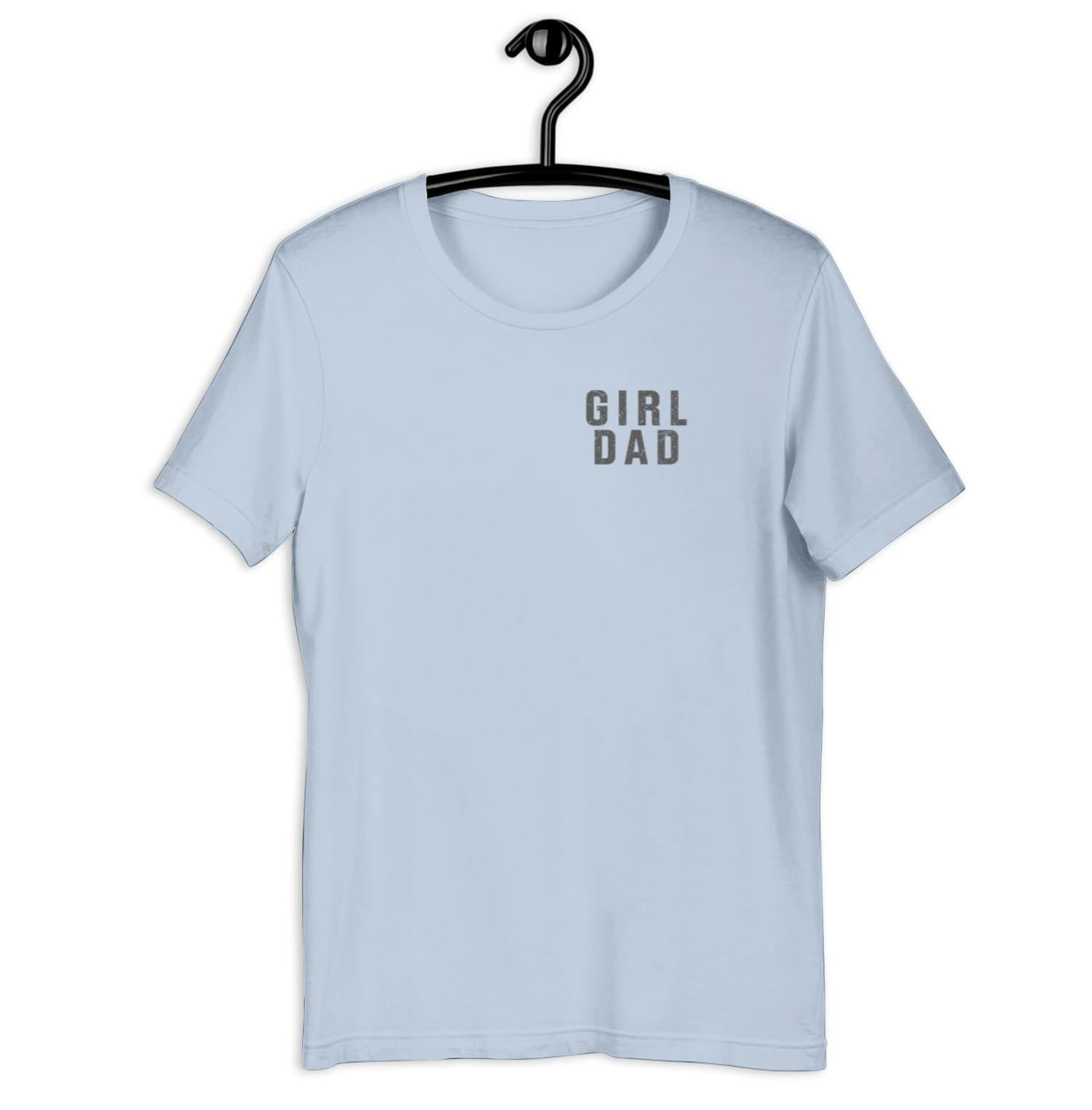 Girldad® Black on Black Left Chest Tee, Girl Dad, Girl Dad Gift, Girldad, Dad of Girl, dad of ...