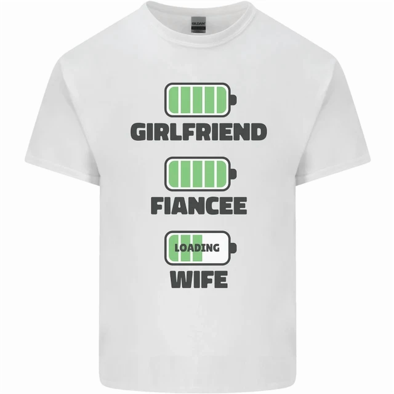 Girlfriend FiancÃ© Wife Loading Engagement T-Shirt - Walmart.com