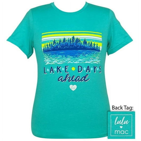 Girlie Girl Lulu Mac Lake Days Ahead Canvas T-Shirt - Walmart.com