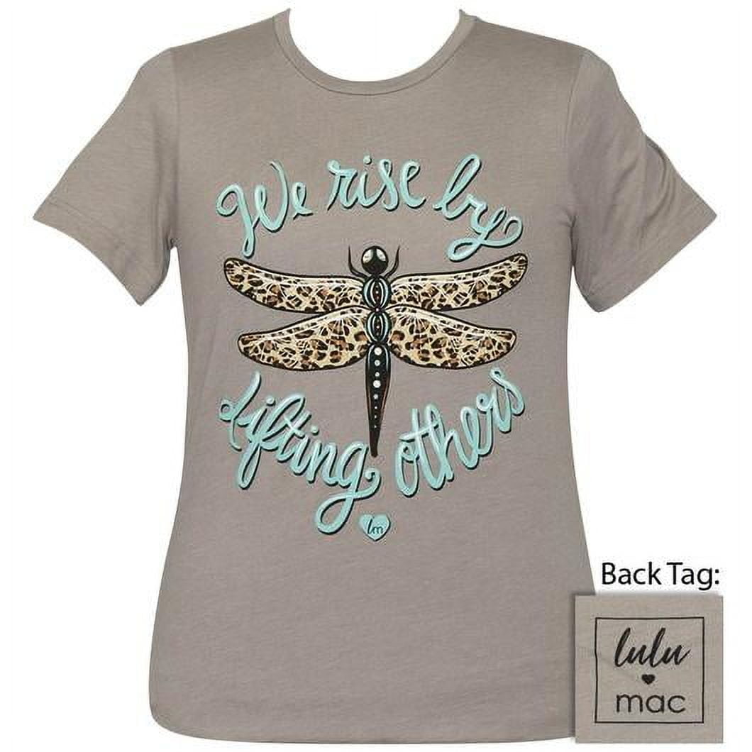Girlie Girl Lulu Mac Preppy Lift Others Leopard Dragonflies T-Shirt ...
