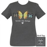 Girlie Girl Originals Lulu Mac Preppy Become The Change Butterfly T ...