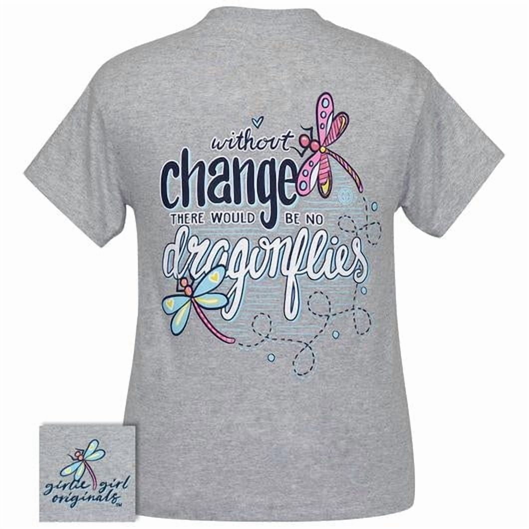 Girlie Girl Originals Preppy Without Change No Dragonflies T-Shirt ...