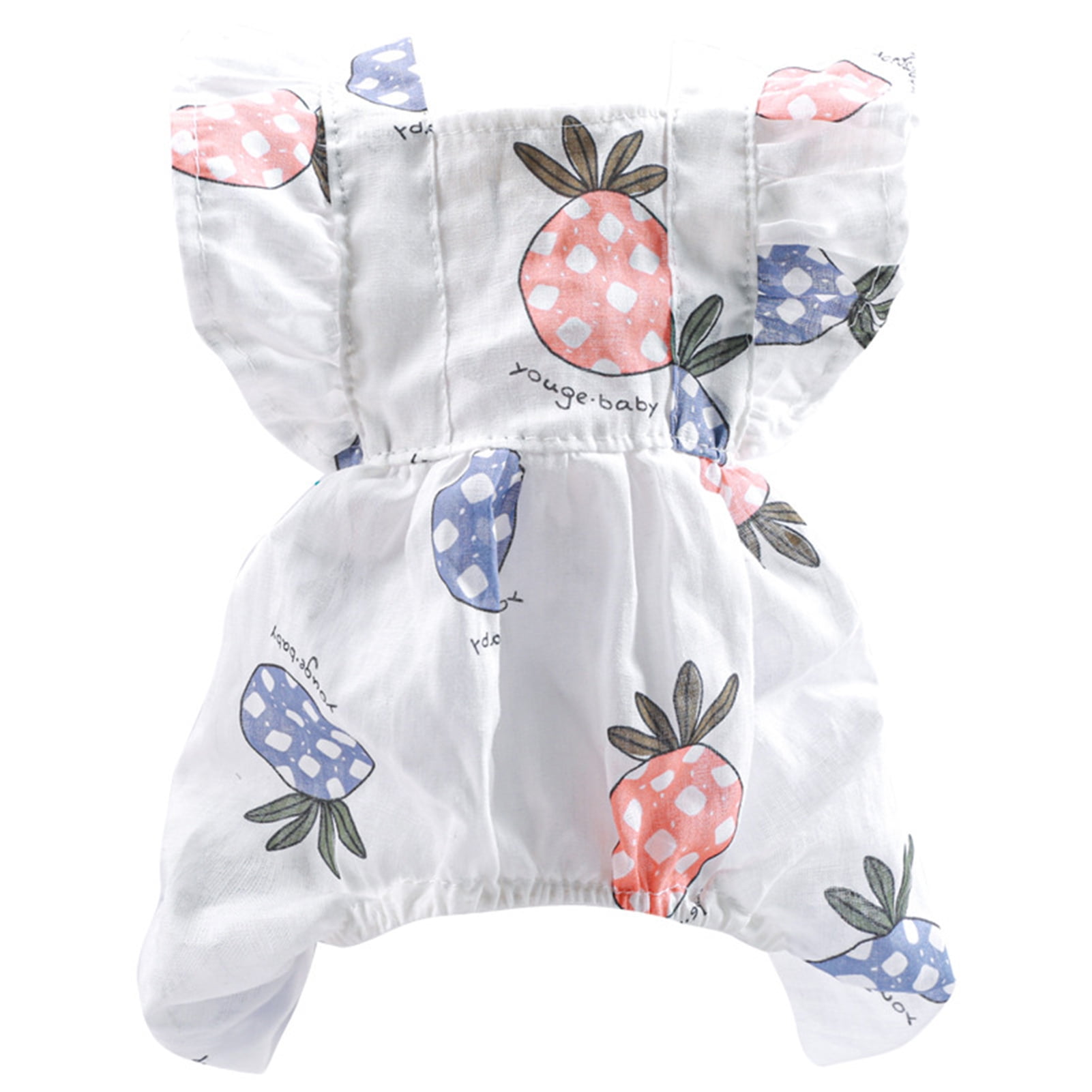 Girlish Dog Costumes - Clear Printing Ruffles Puppy Clothes with Four ...