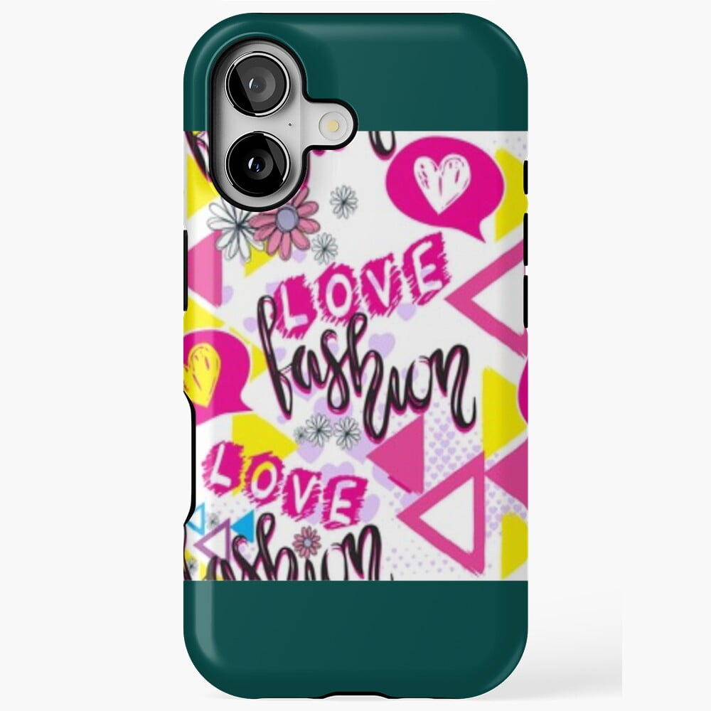 Girlish Fashion Elements Pattern Illustration Aesthetic Case with ...